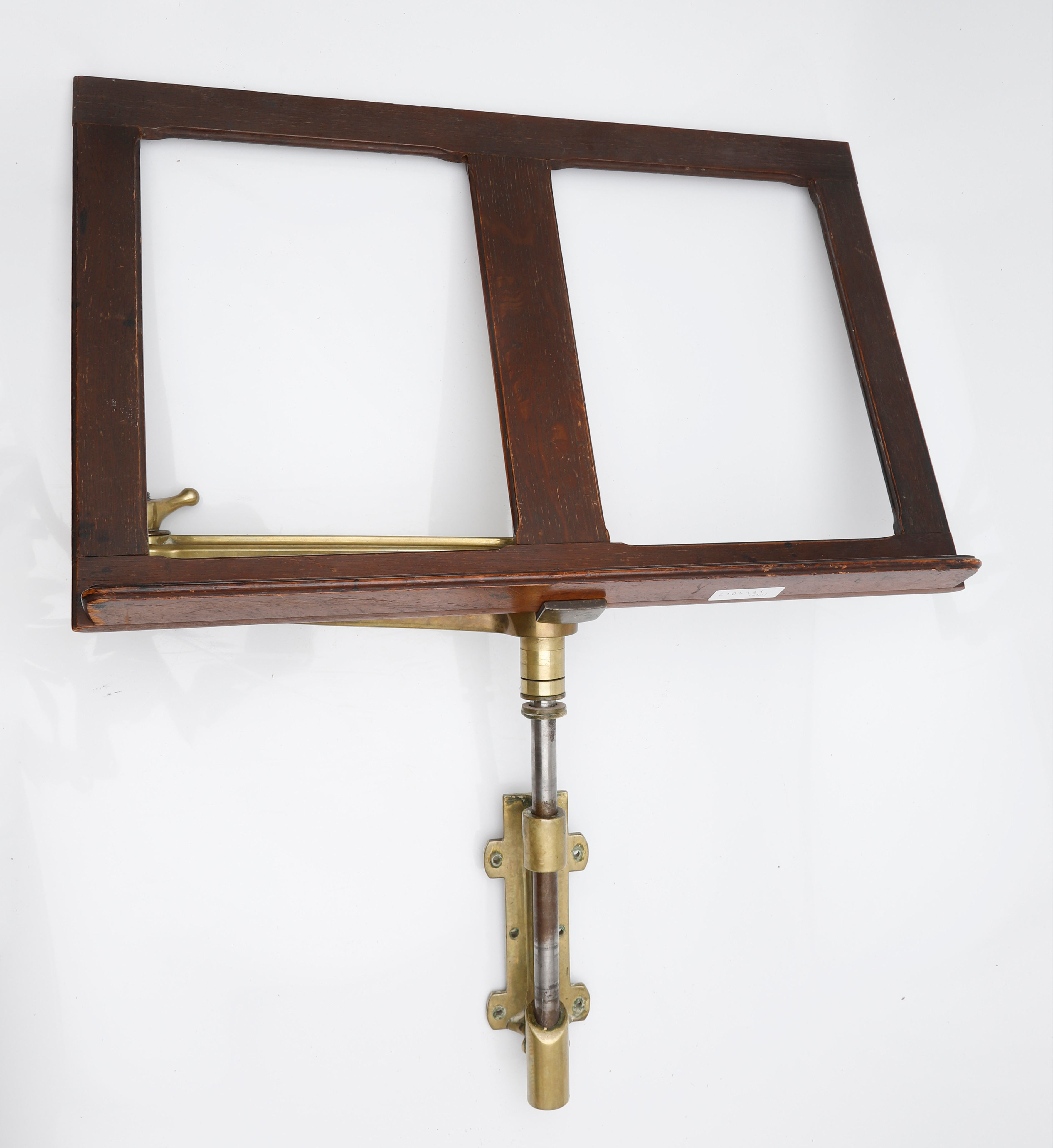 Images for 2812277. Wall lectern in varnished wood and brass, first ...