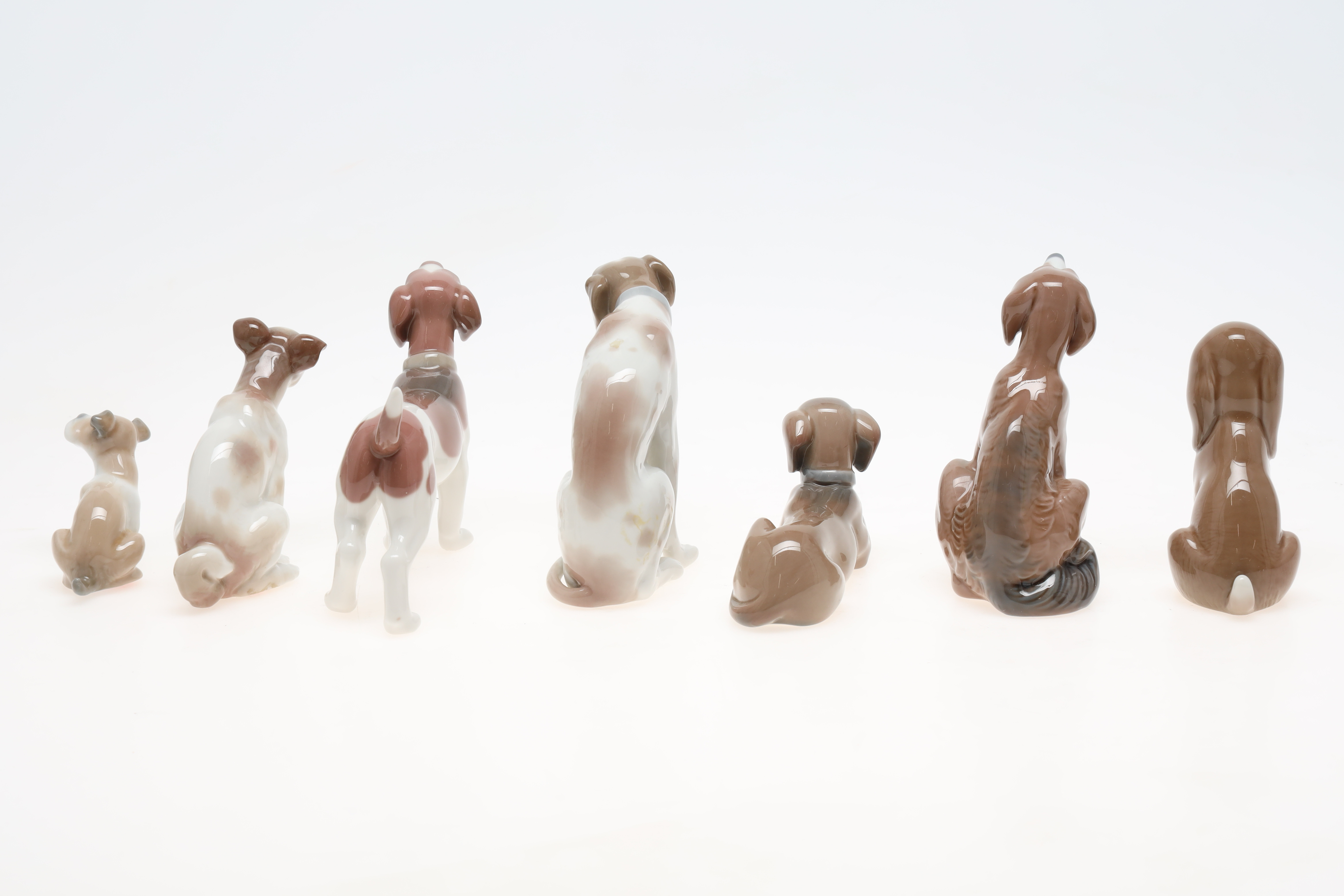 Images for 2816118. FIGURINES, 7 pieces, Lladro, dogs, porcelain ...