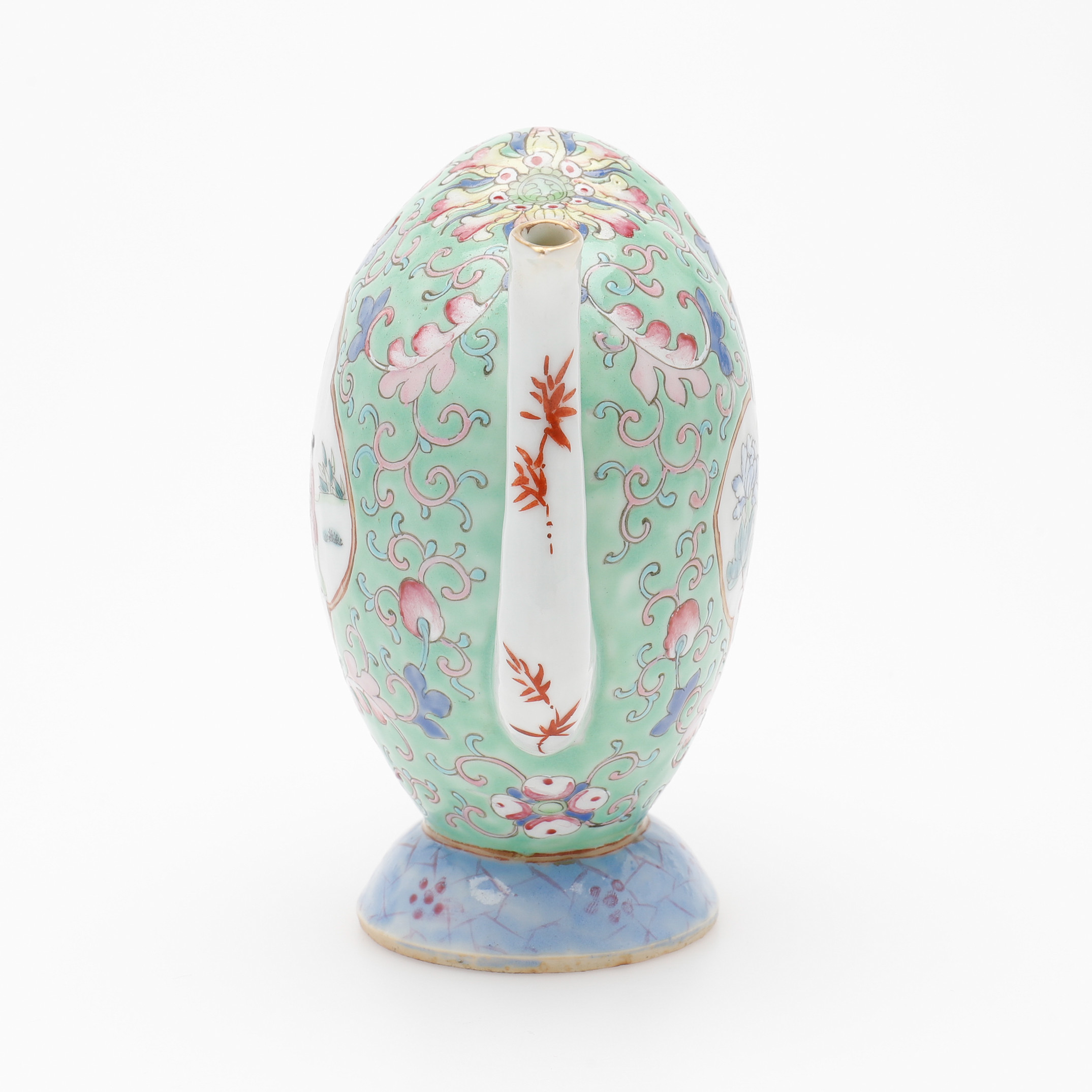 Images for 2820649. WINE POT, SK. CADOGAN POT, porcelain with enamel ...
