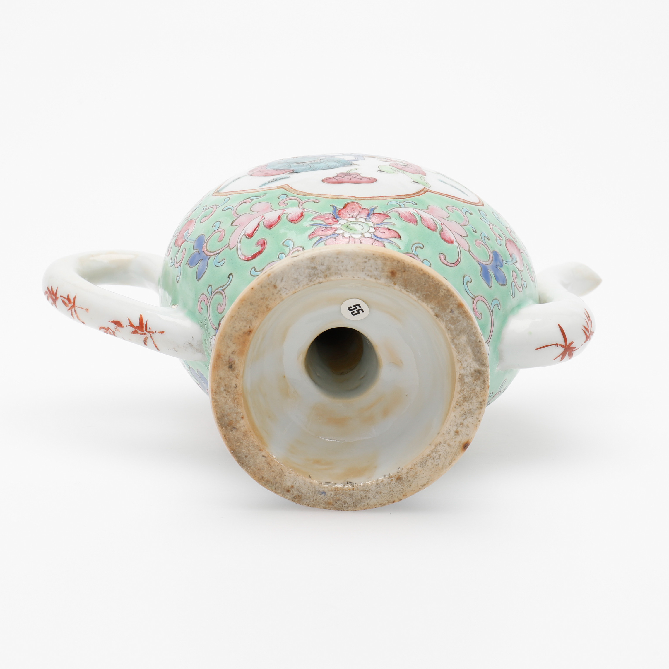 Images for 2820649. WINE POT, SK. CADOGAN POT, porcelain with enamel ...