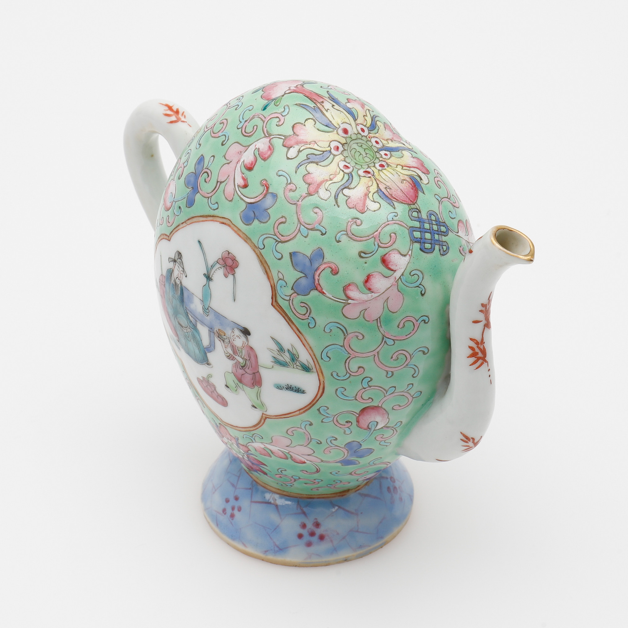 Images for 2820649. WINE POT, SK. CADOGAN POT, porcelain with enamel ...