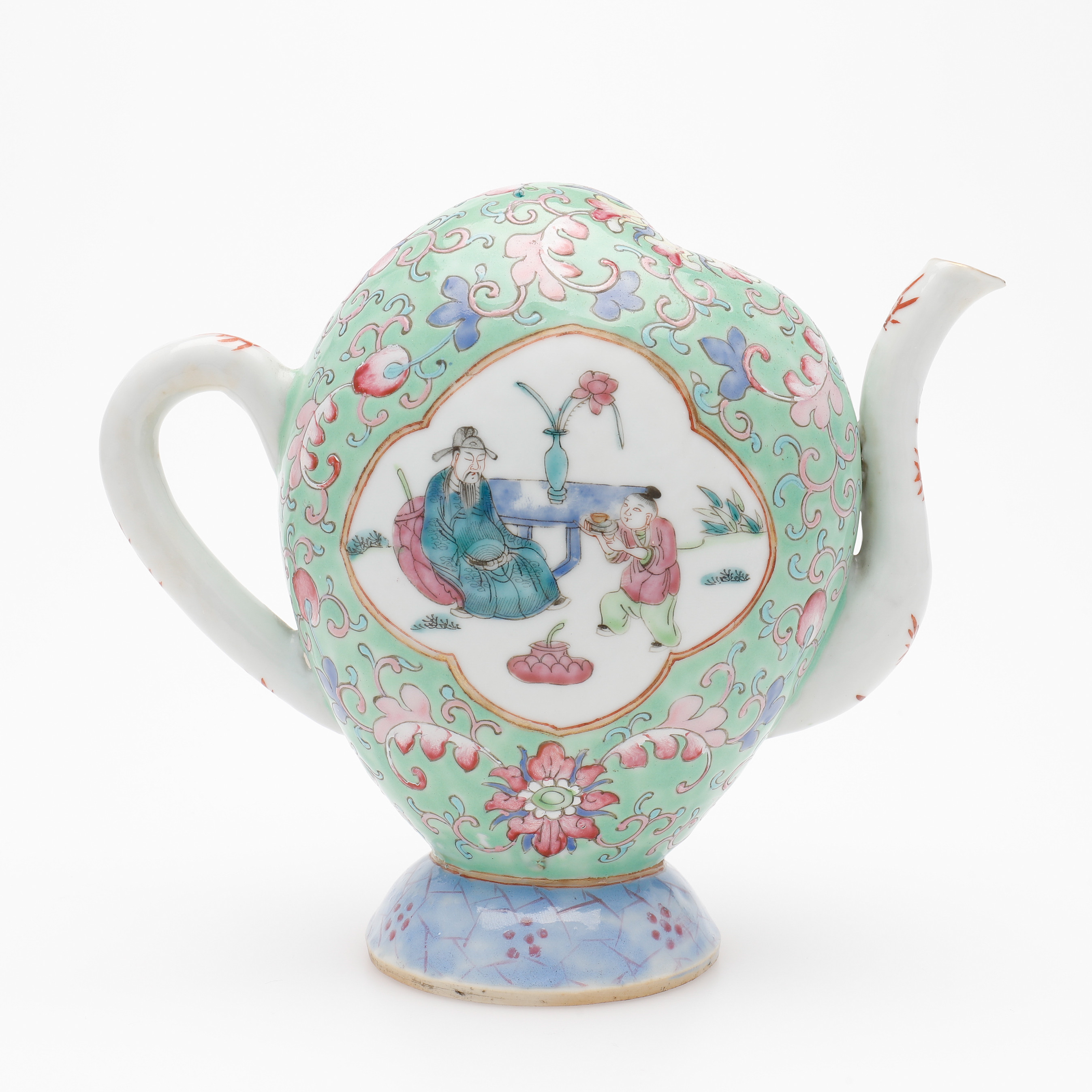 Images for 2820649. WINE POT, SK. CADOGAN POT, porcelain with enamel ...