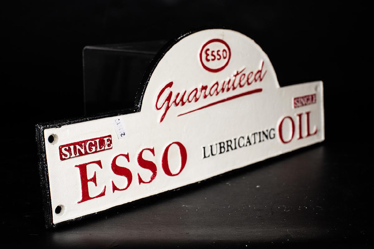 Images for 2824349. ADVERTISING SIGN, cast iron, Esso Oil, contemporary ...