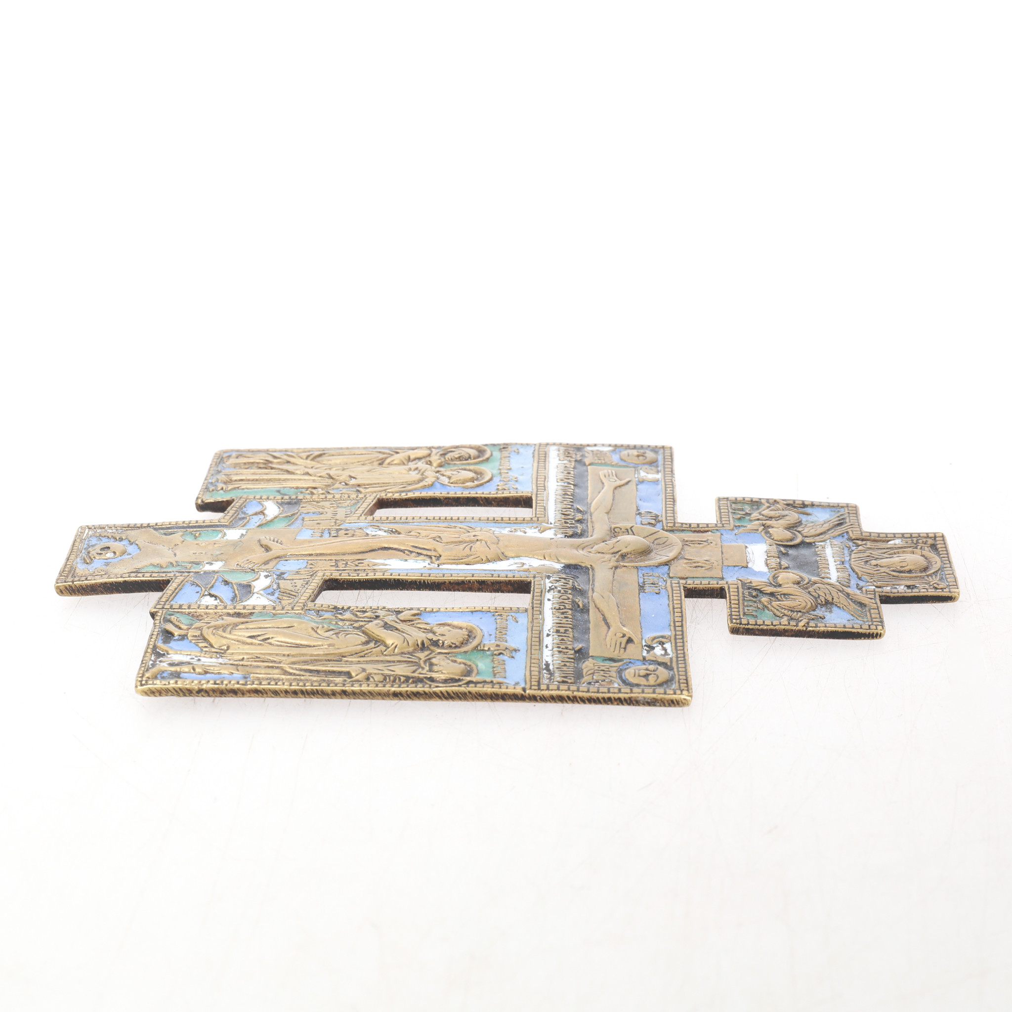 Images for 2824903. RUSSIAN CROSS, Travel icon, bronze and enamel 19th ...