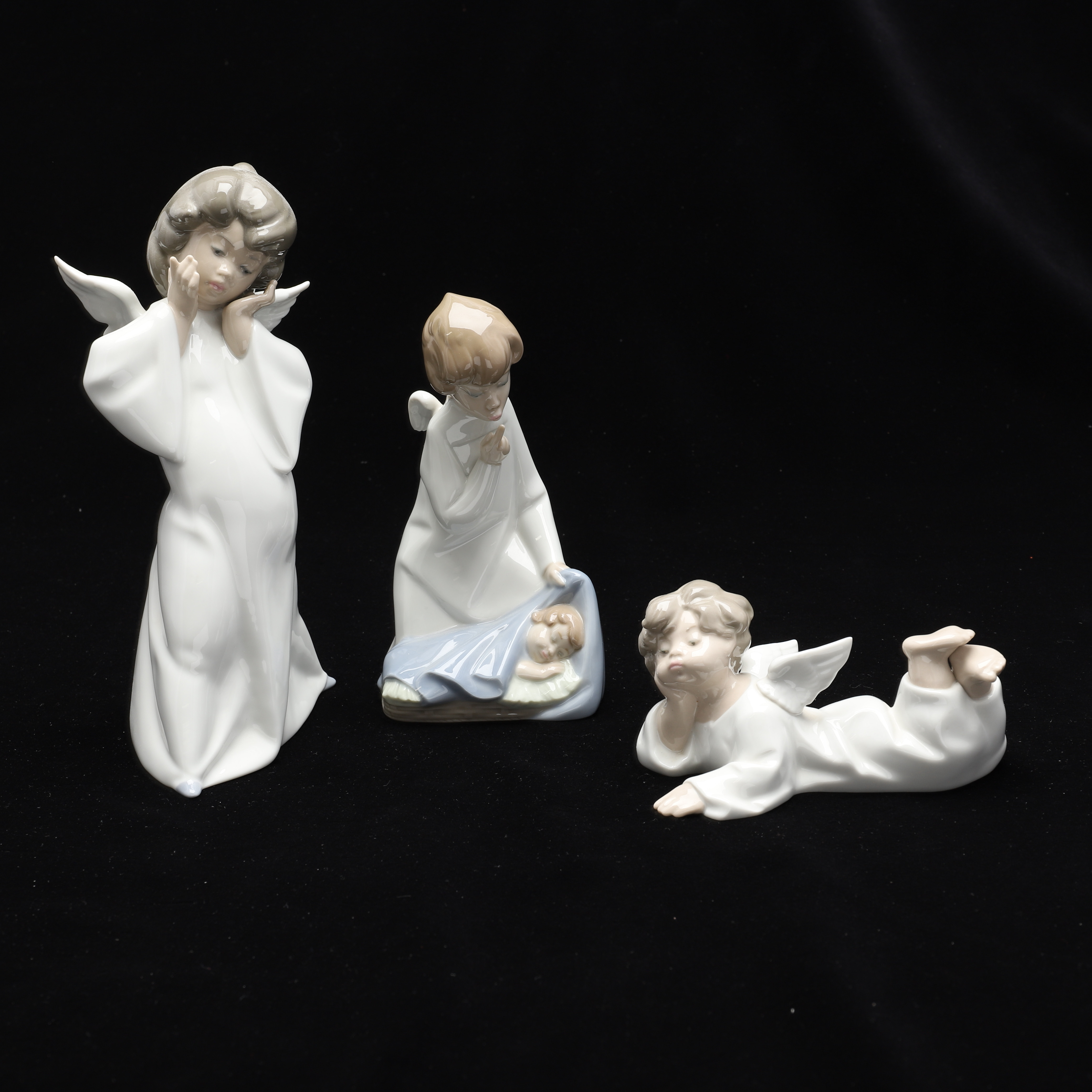 Images for 2828326. A LLADRO MIME ANGEL, LLADRO GUARDIAN ANGEL FIGURE ...