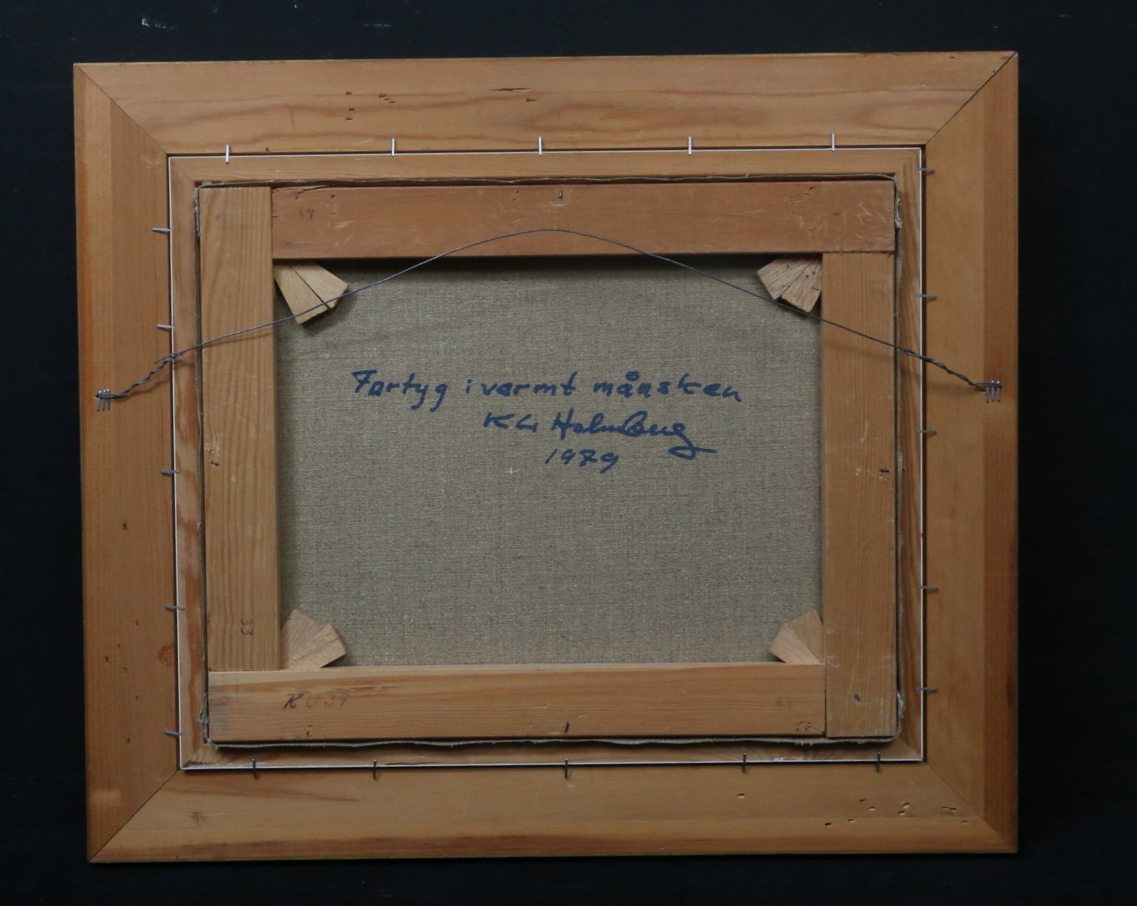 Images for 2833510. KARL GUSTAV HOLMBERG. "Ships in Warm Moonlight". Oil on canvas, signed KG ...