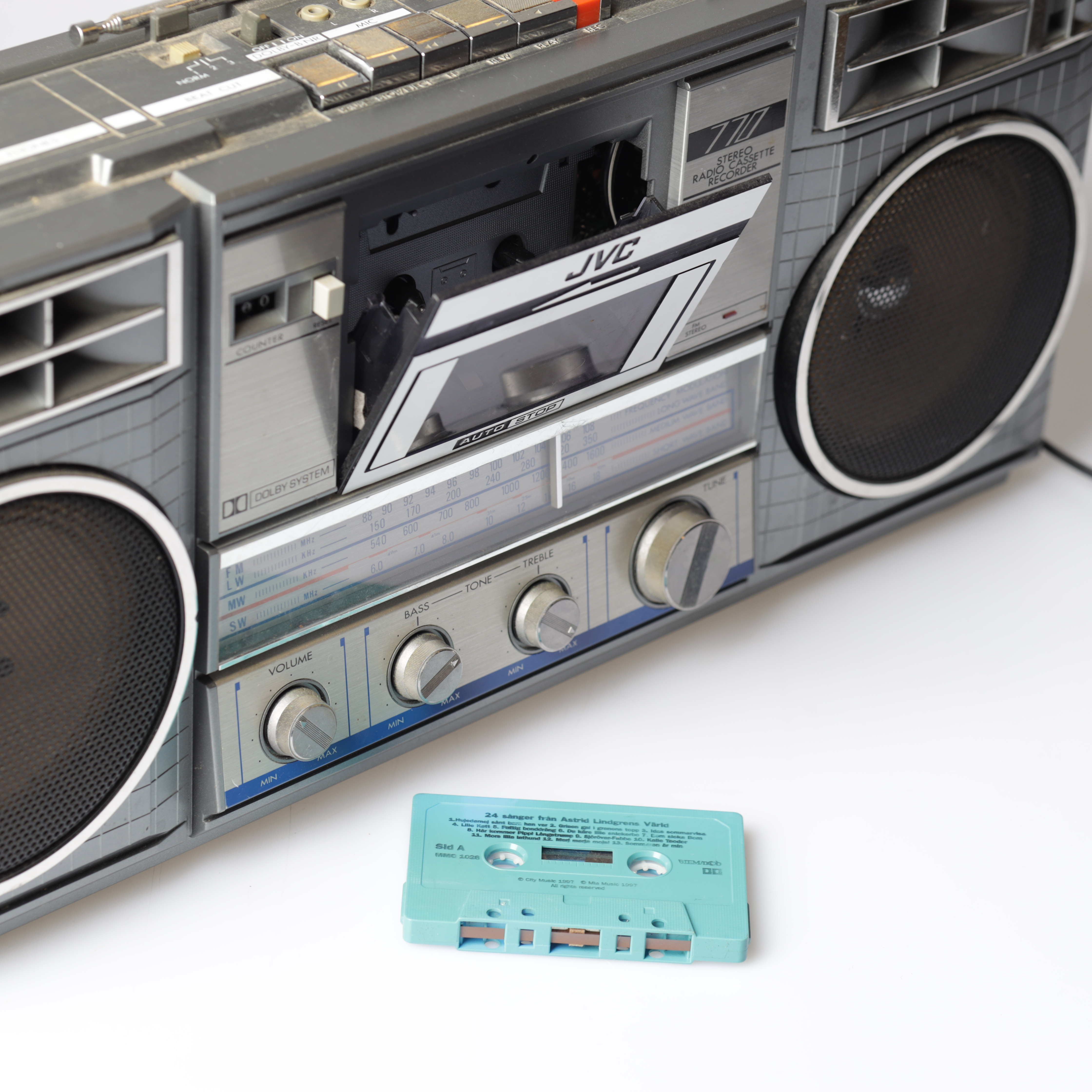 Images for 2840120. A JVC, RC 770 Vintage Boombox, 1980s cassette tape ...