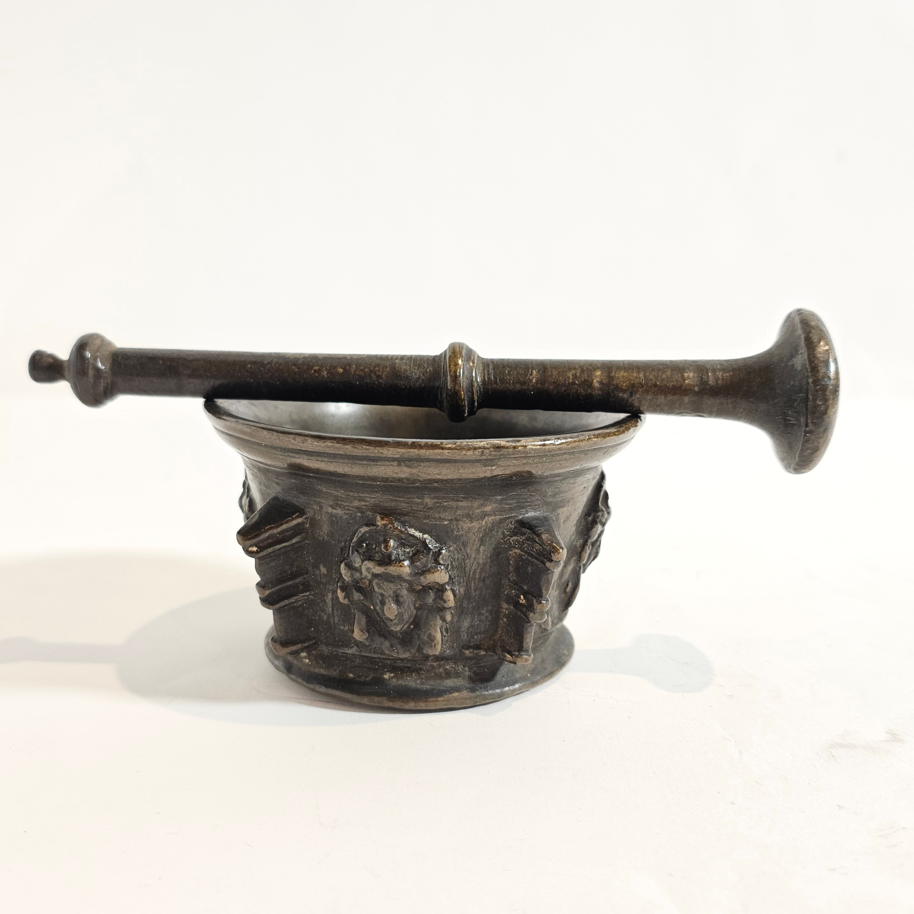 Images for 2845924. EIGHTEENTH CENTURY ALMIREZ MORTAR WITH IRON RIBS ...