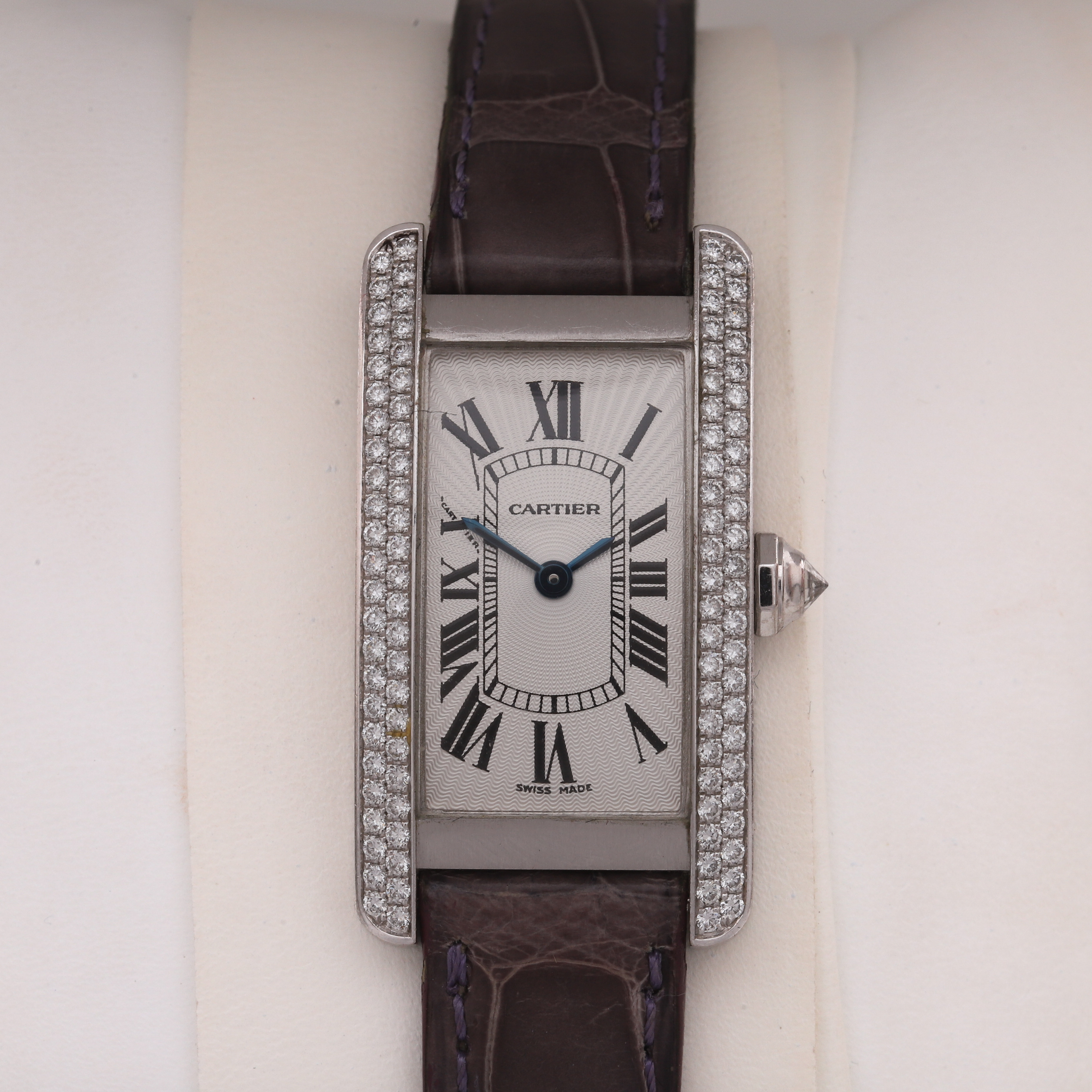 Images for 2846579. CARTIER. A LADIES TANK AMÉRICAINE 18 CARAT WHITE ...