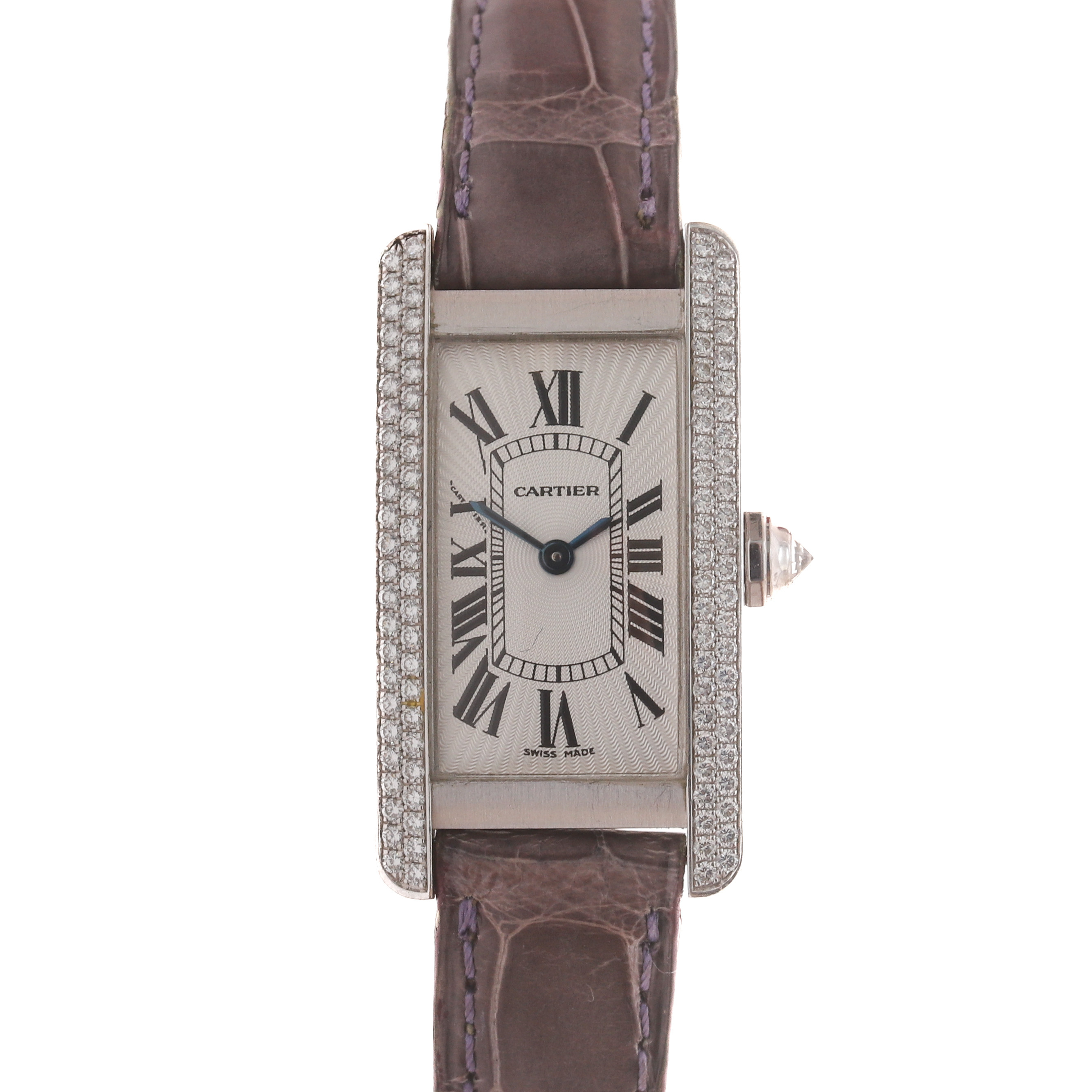Images for 2846579. CARTIER. A LADIES TANK AMÉRICAINE 18 CARAT WHITE ...