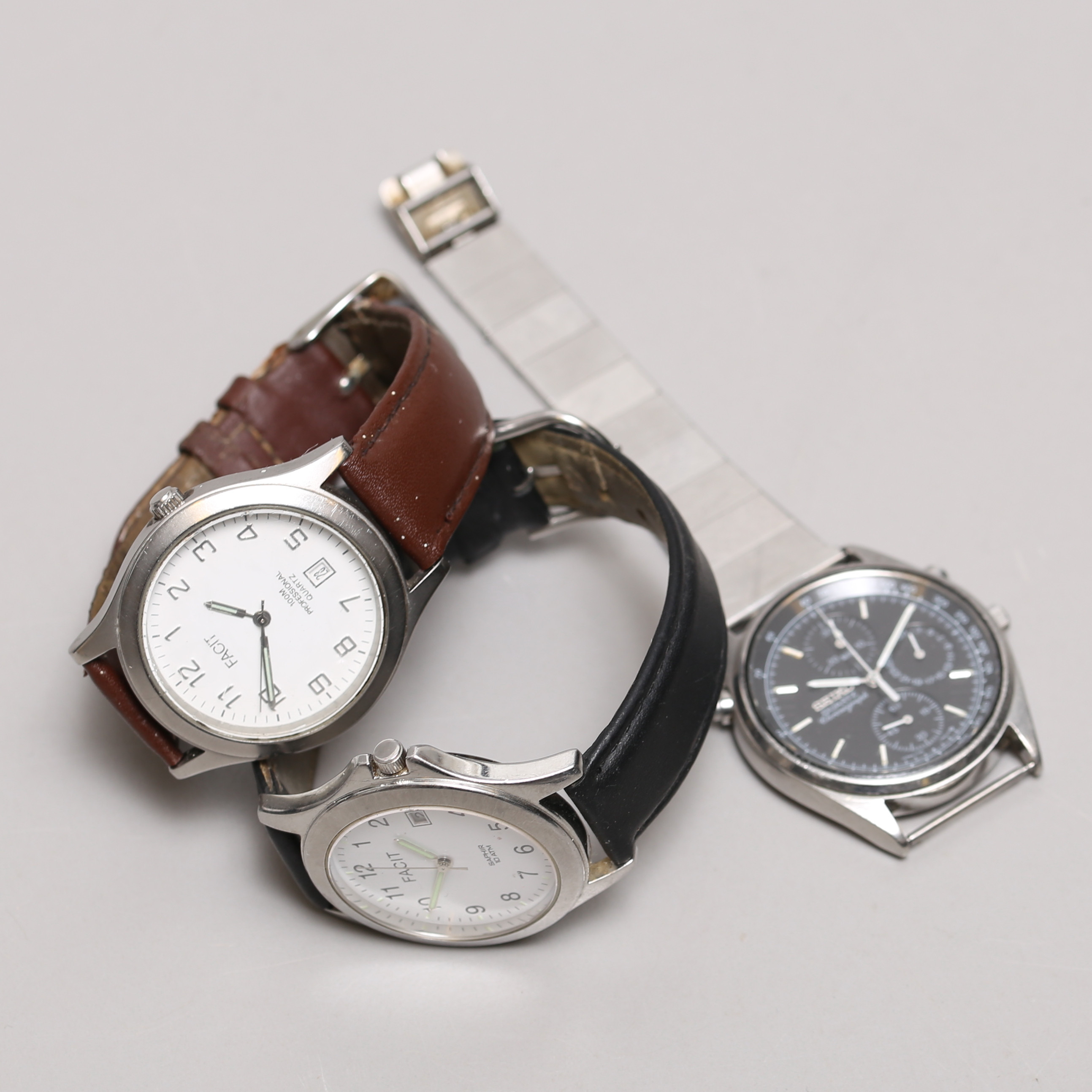 Images for 2848329. WRIST WATCH, 3 pcs, Facit, Seiko, quartz, late 20th ...