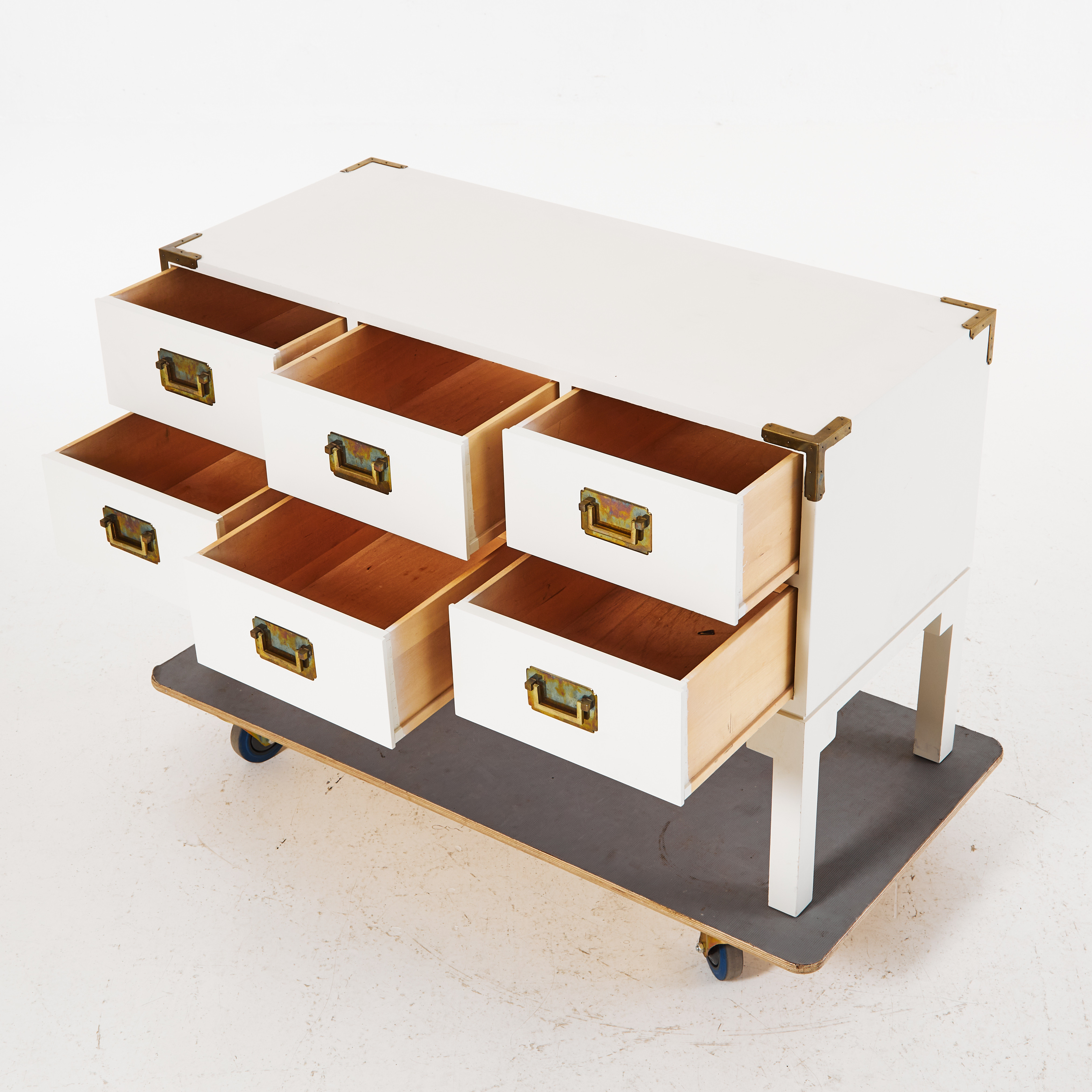 Images for 2848510. Chest of drawers, white lacquered, second half of ...