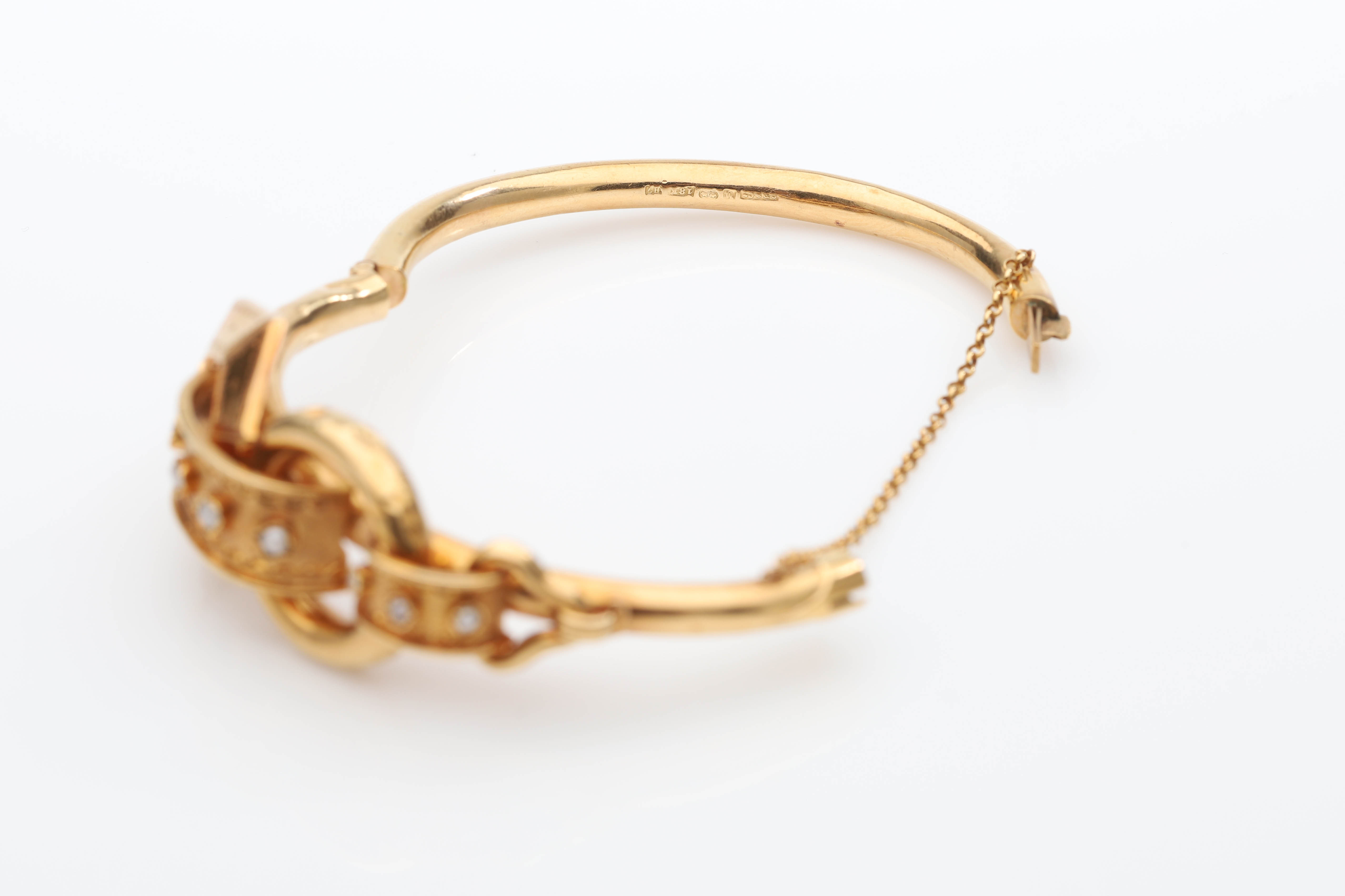 Images for 2848655. BRACELET, 18K gold, oriental beads, rigid, openable, G Dahlgren, 1910 ...