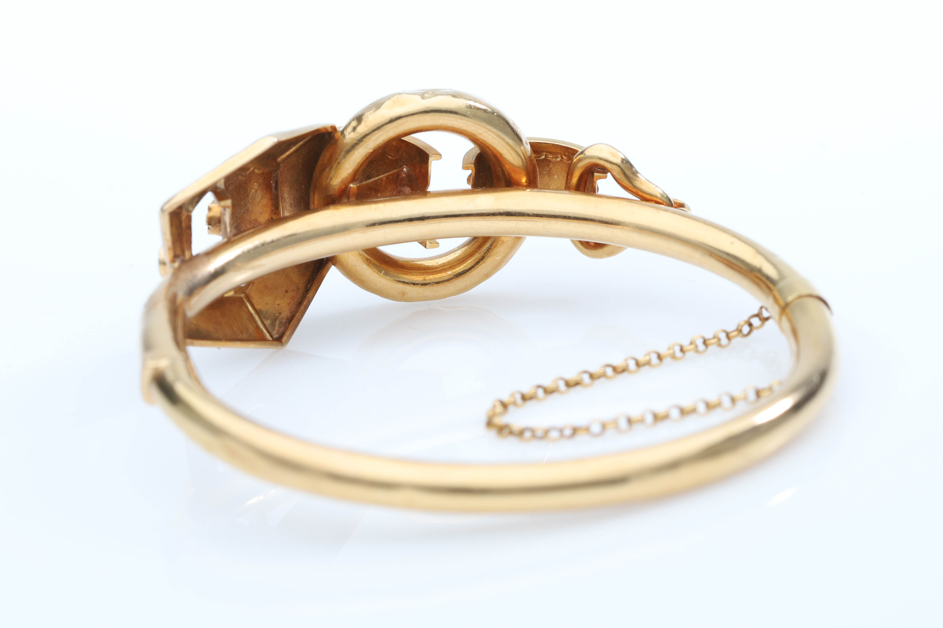 Images for 2848655. BRACELET, 18K gold, oriental beads, rigid, openable, G Dahlgren, 1910 ...