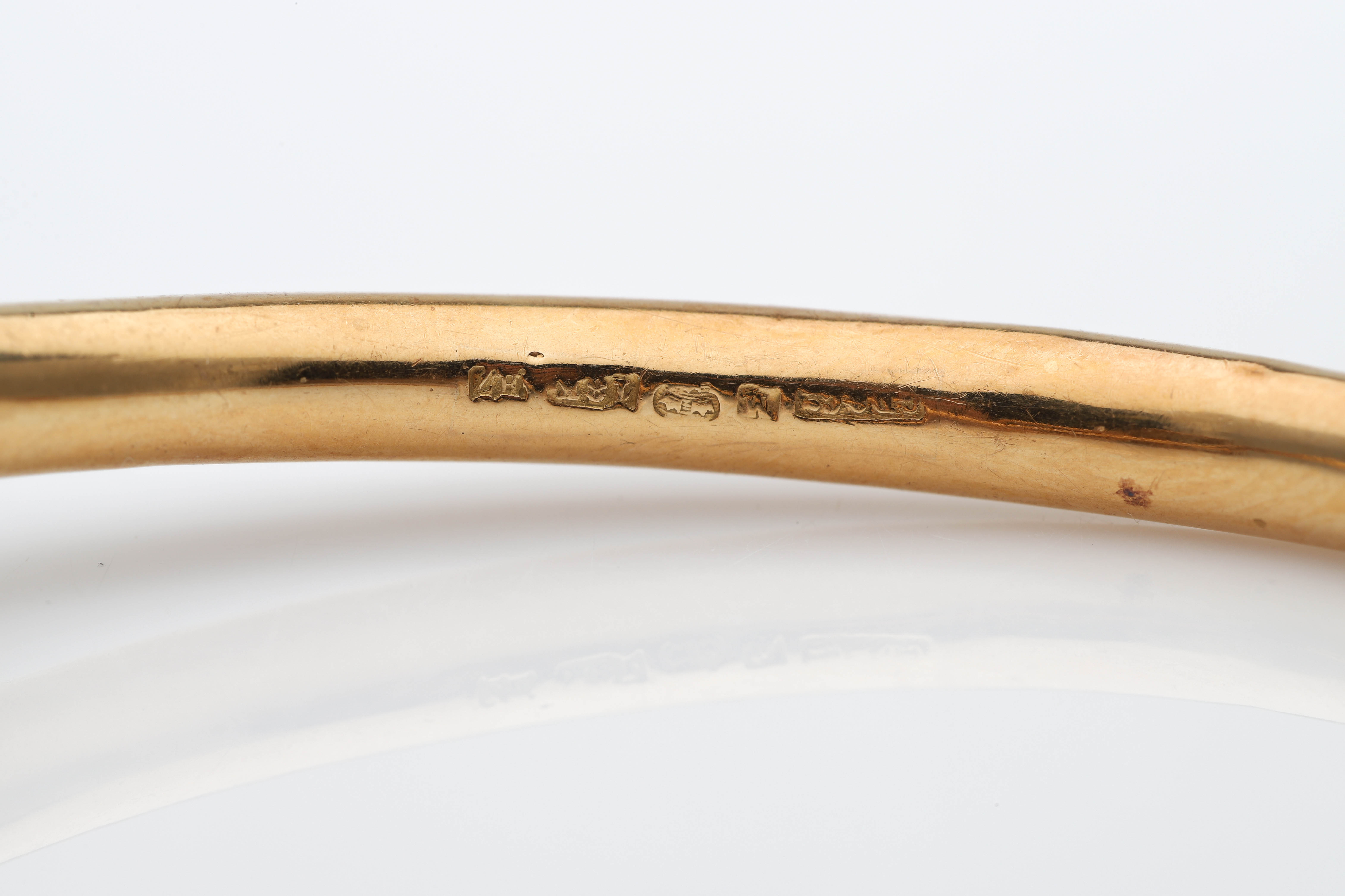 Images for 2848655. BRACELET, 18K gold, oriental beads, rigid, openable, G Dahlgren, 1910 ...