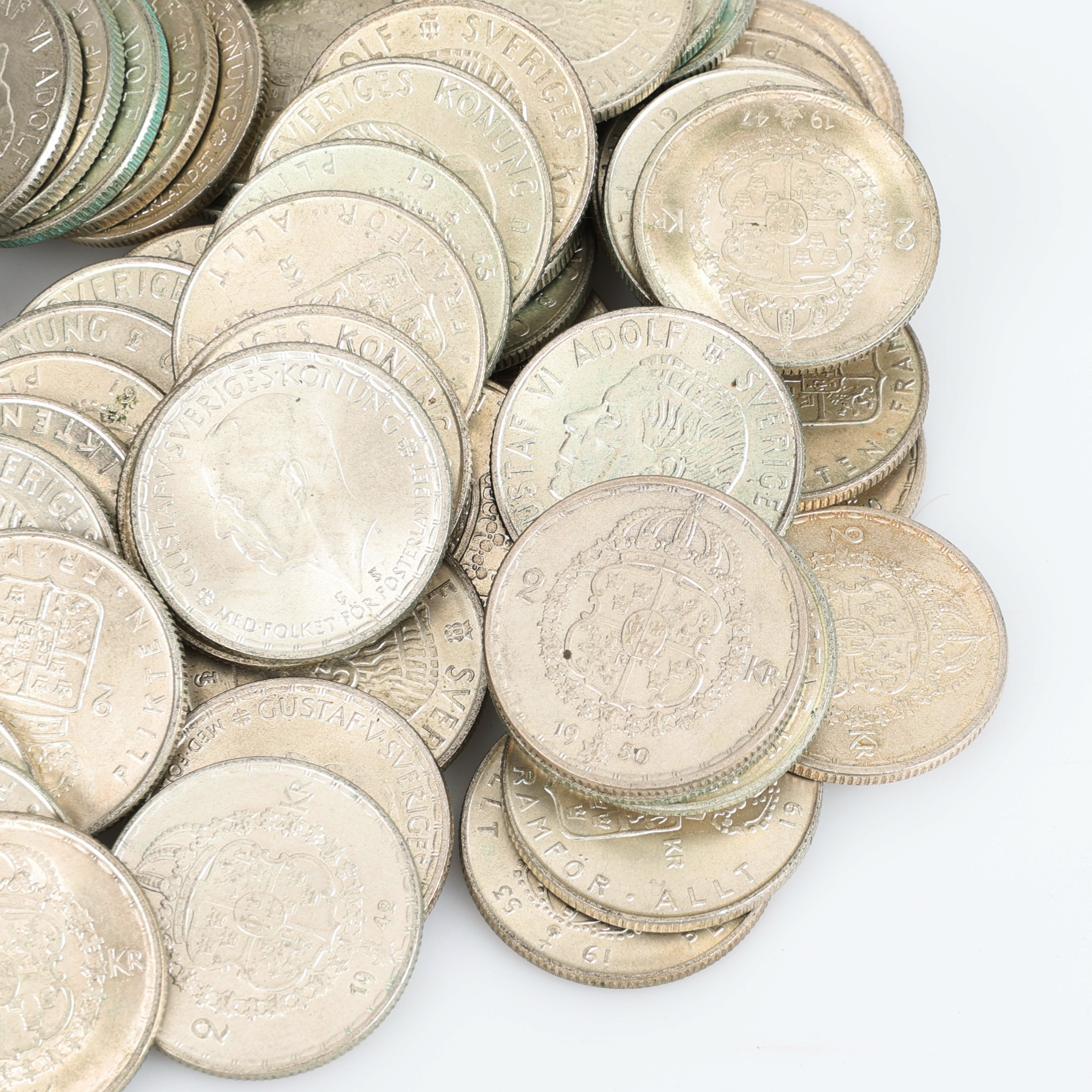 Images for 2848829. SWEDISH SILVER COINS, SEK 2 & SEK 5. - Auctionet