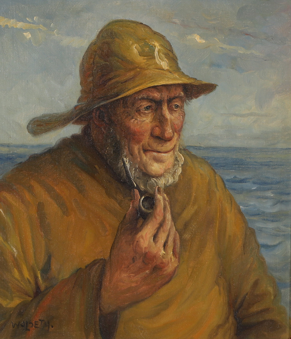 Images for 2851547. NIELS WALSETH. Fisherman, oil on canvas, signed ...