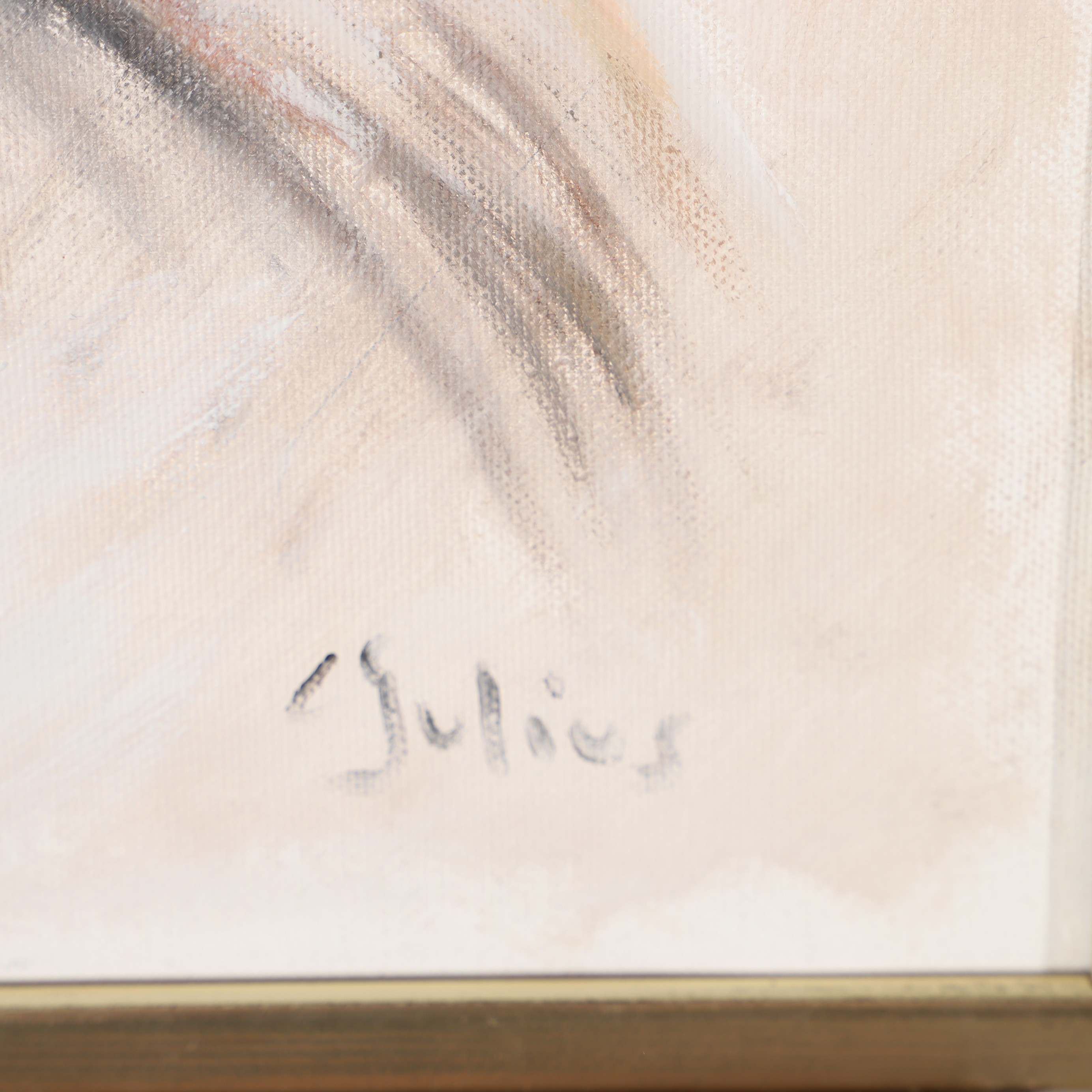 Images for 2852380. CARL JULIUS. The artist's hand, oil on canvas ...