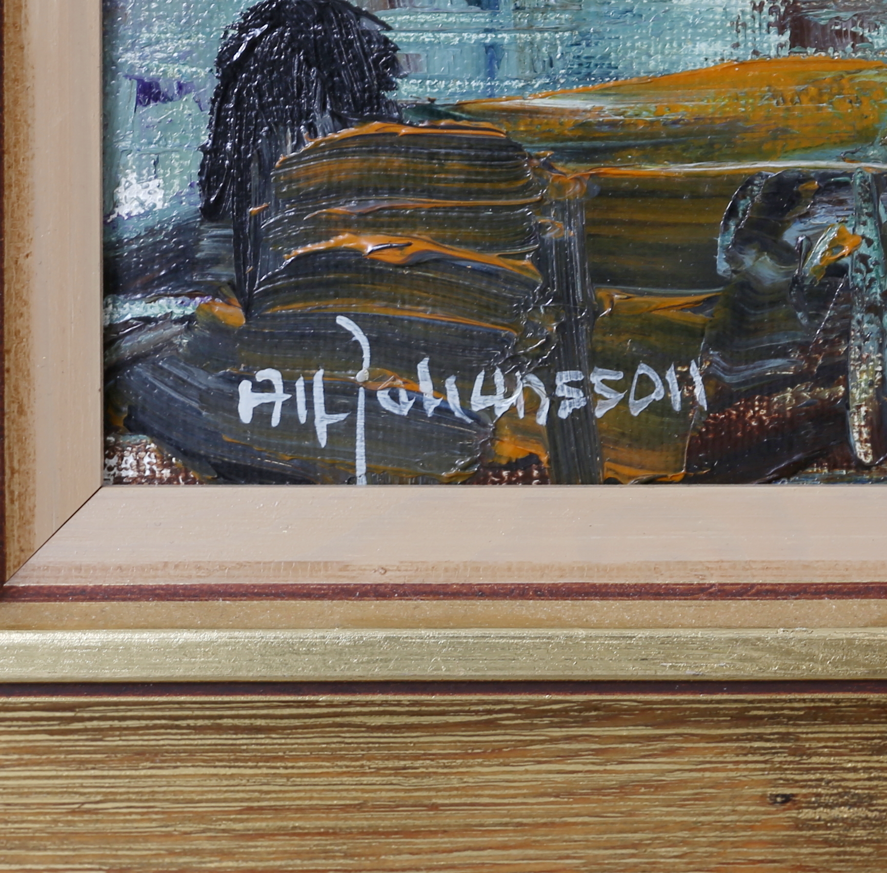 Images for 285277. ALF JOHANSSON. The port, oil on canvas, signed ...