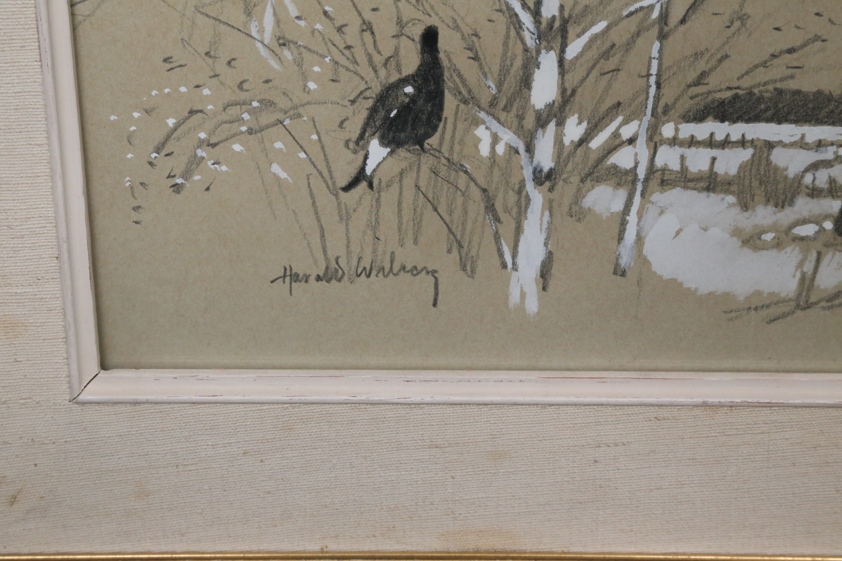 Images for 2856202. HARALD WIBERG. Birds in birch. Mixed media, signed ...