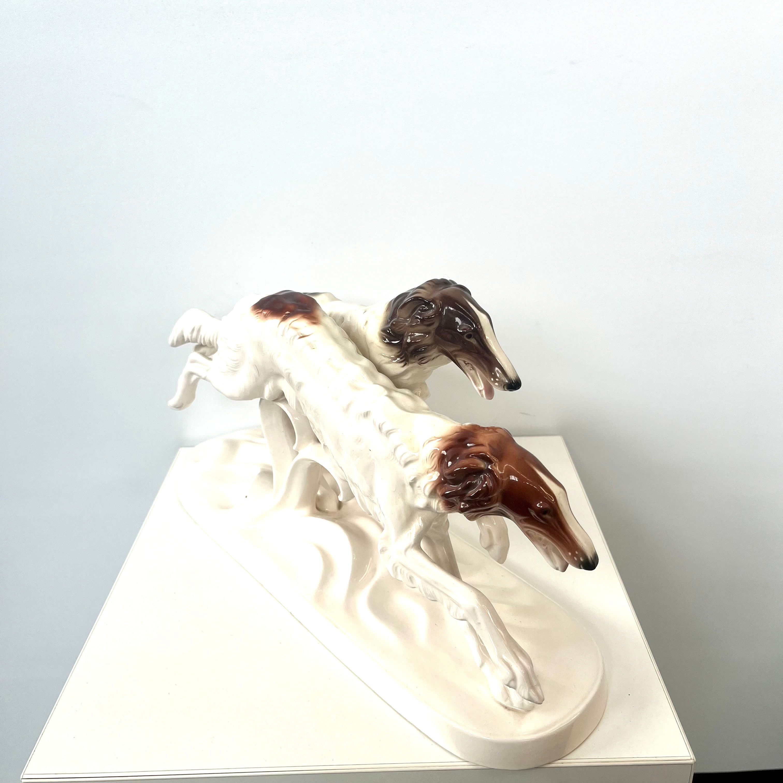 Images for 2860997. OLD CAT HUT - HERTWIG PORCELAIN - FIGURE BARSOI ...