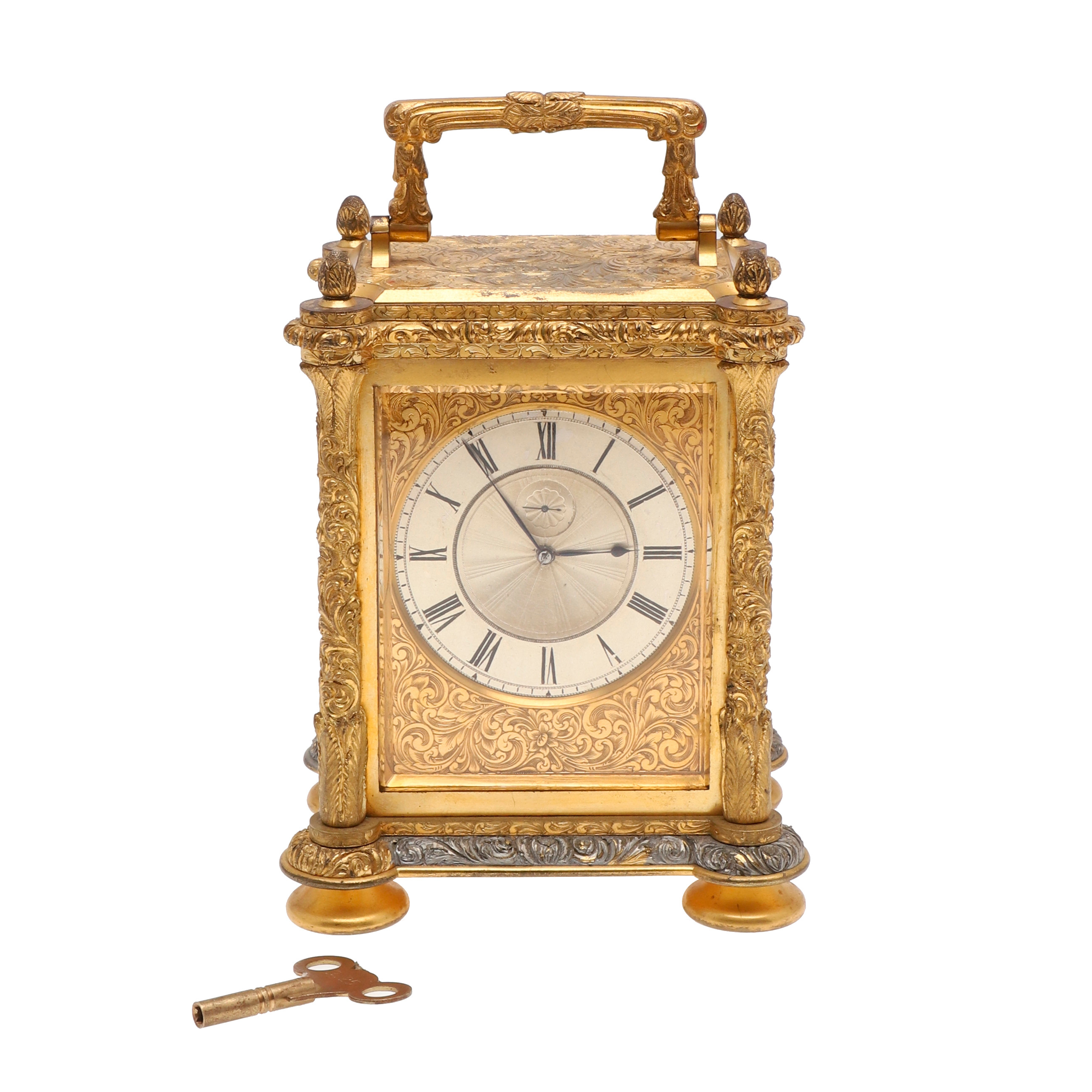 Images for 2865261. A MID 19TH CENTURY GILT CARRIAGE STYLE MANTEL CLOCK ...