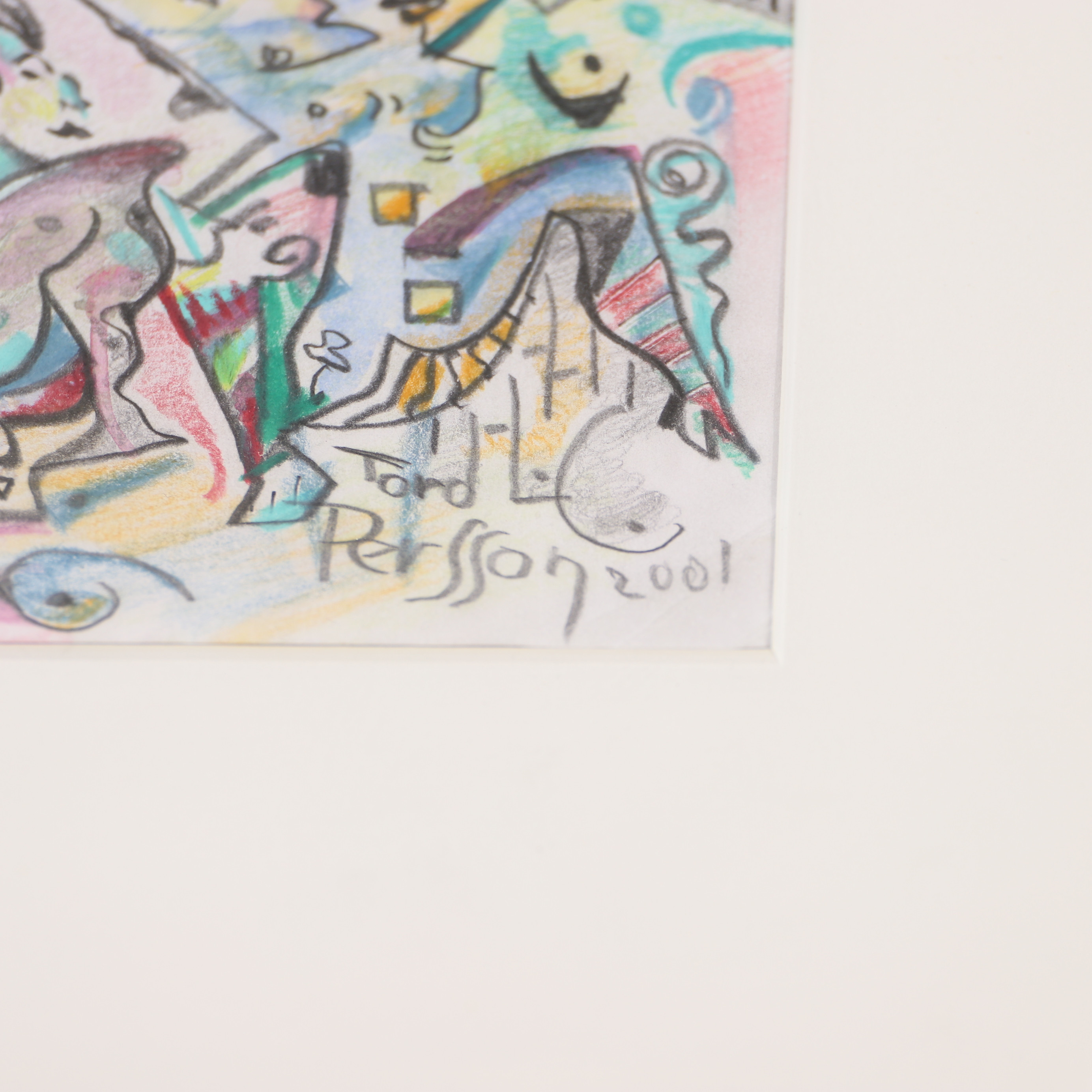 TORD LC PERSSON. Komposition, teckning, signerad 2001. Konst ...