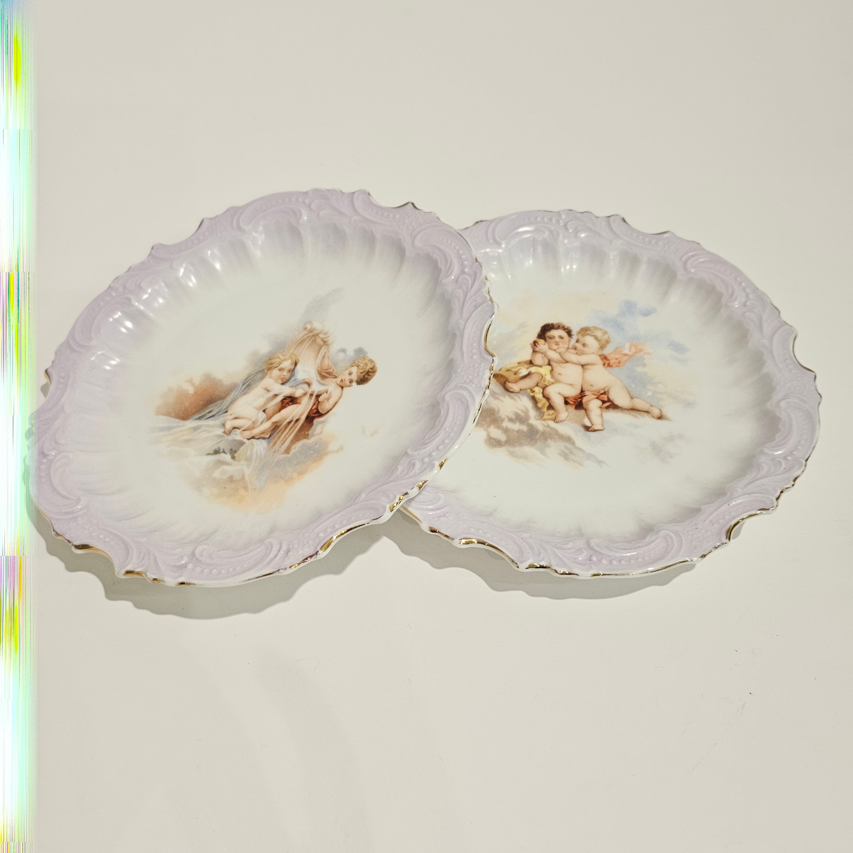 Images for 2868672. PAIR OF DECORATIVE PLATES WITH MOTIF OF LITTLE ...