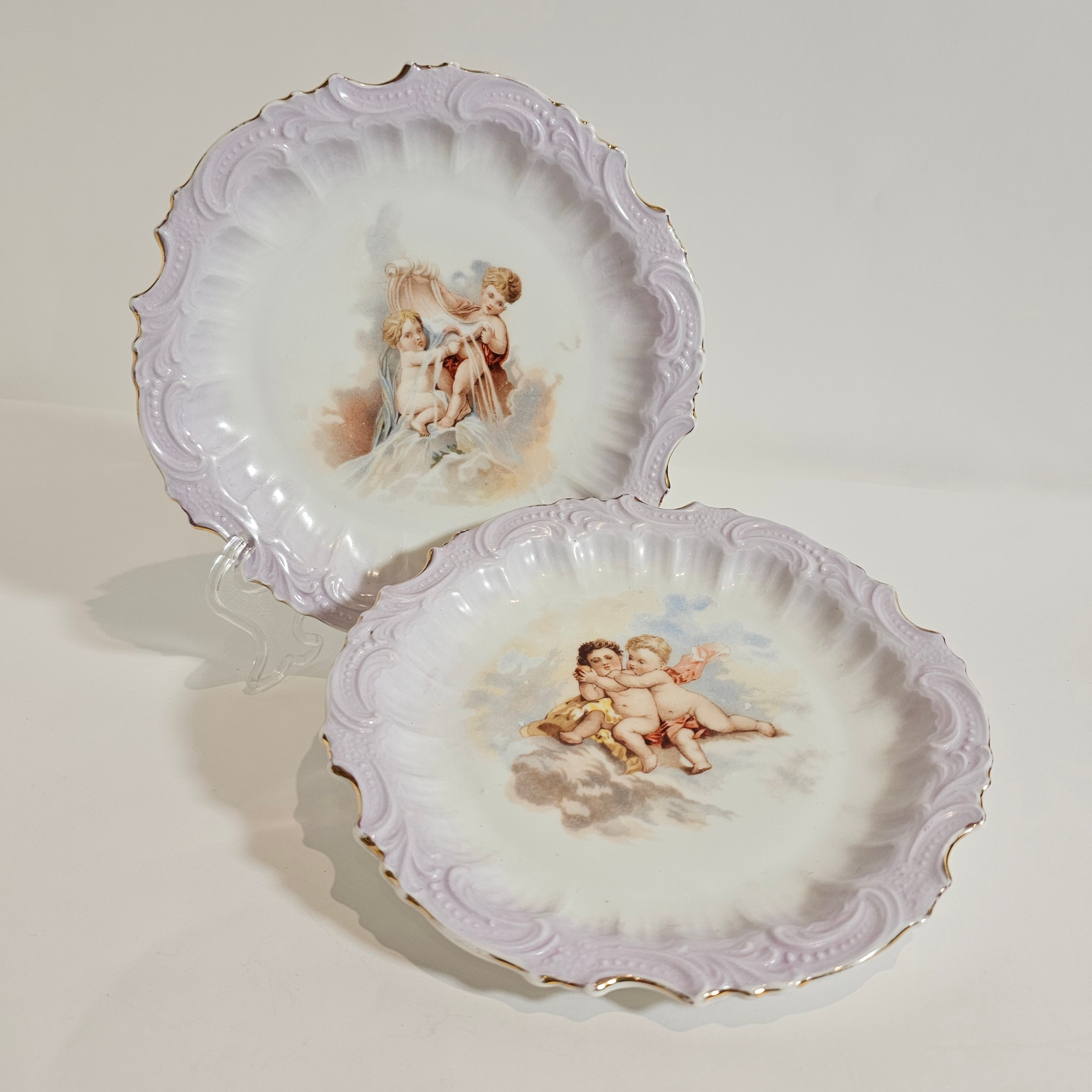 Images for 2868672. PAIR OF DECORATIVE PLATES WITH MOTIF OF LITTLE ...