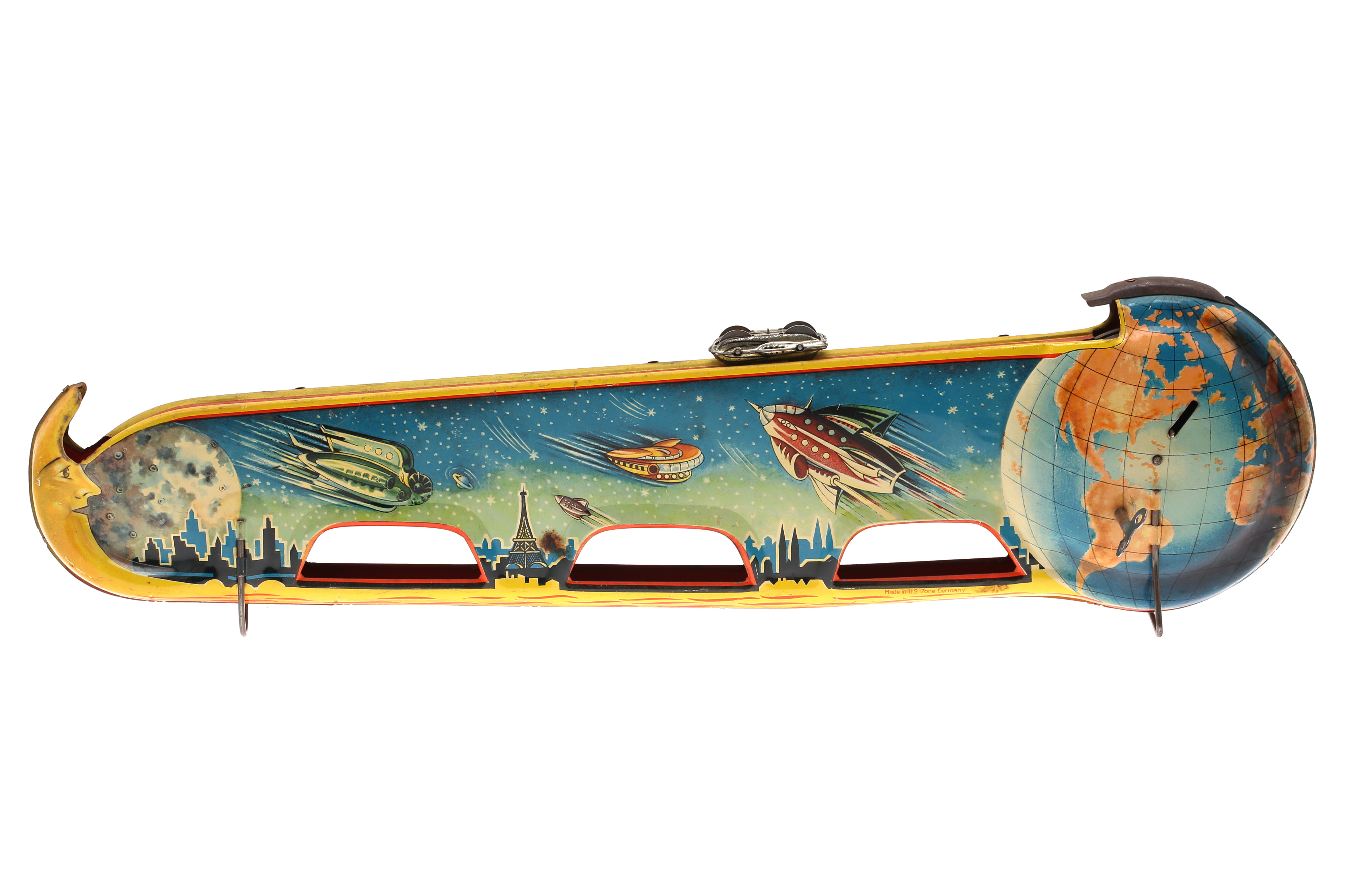 Images for 2872049. MECHANICAL SHEET METAL TOY, "Mondbahn 262", Technofix 1950s. - Auctionet