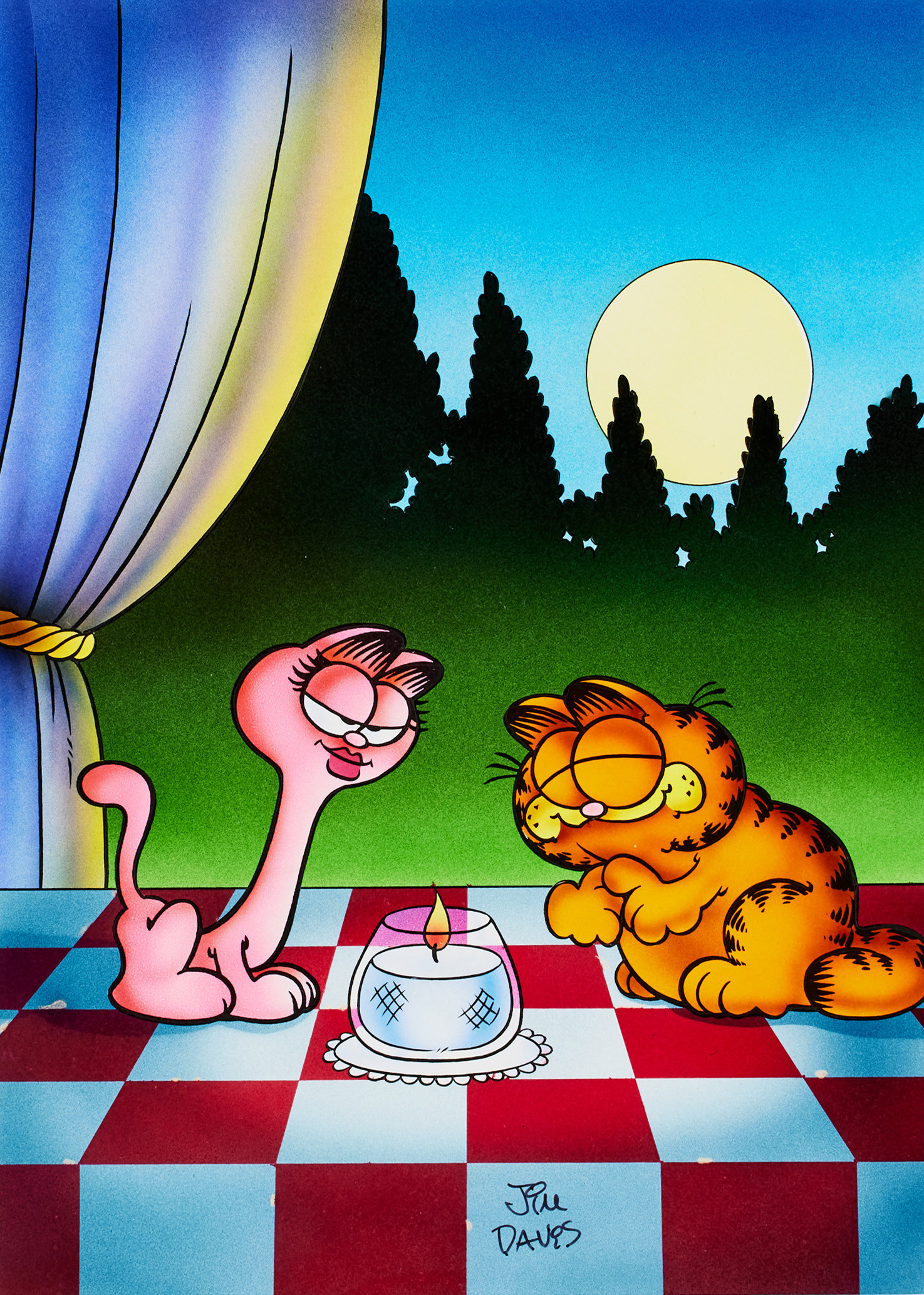 Images for 2872820. JIM DAVIS STUDIO, Garfield and Arlene on a date ...