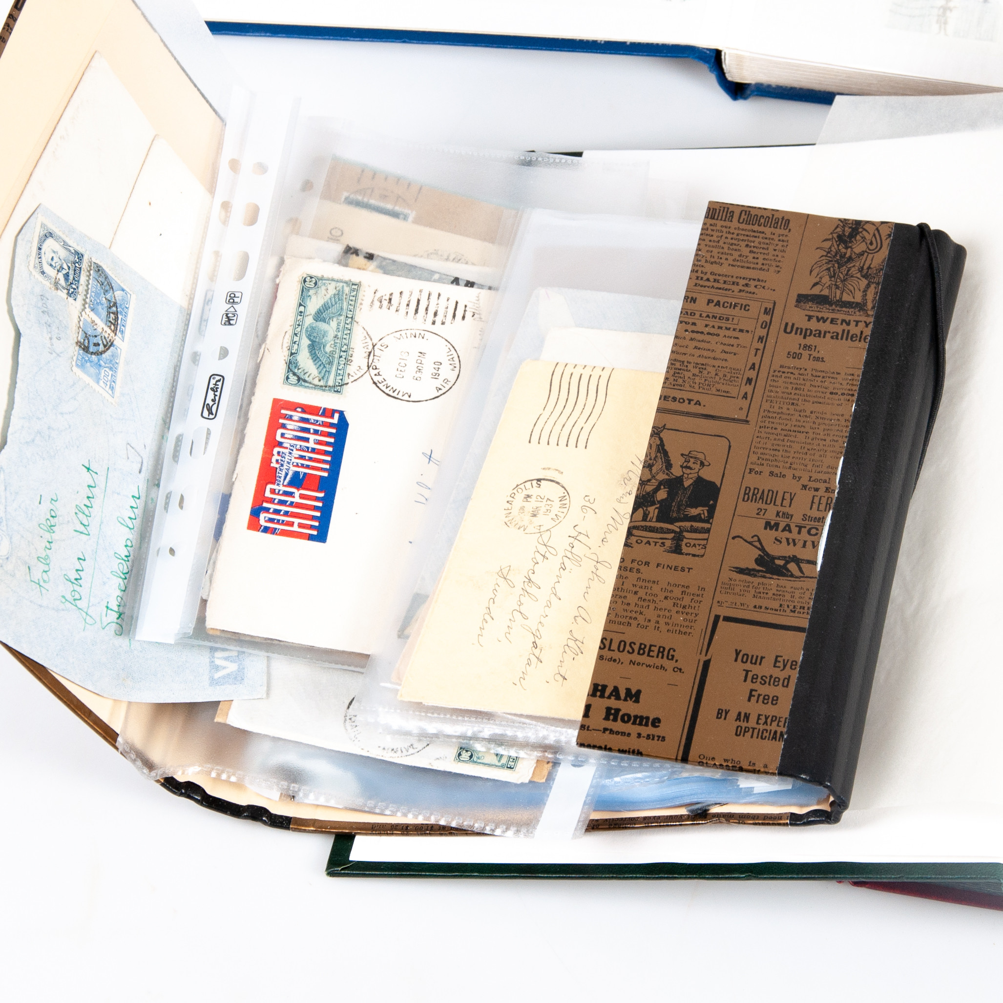 Images for 2877633. STAMPS, LETTERS and TELEGRAMS. 4 albums, letters ...