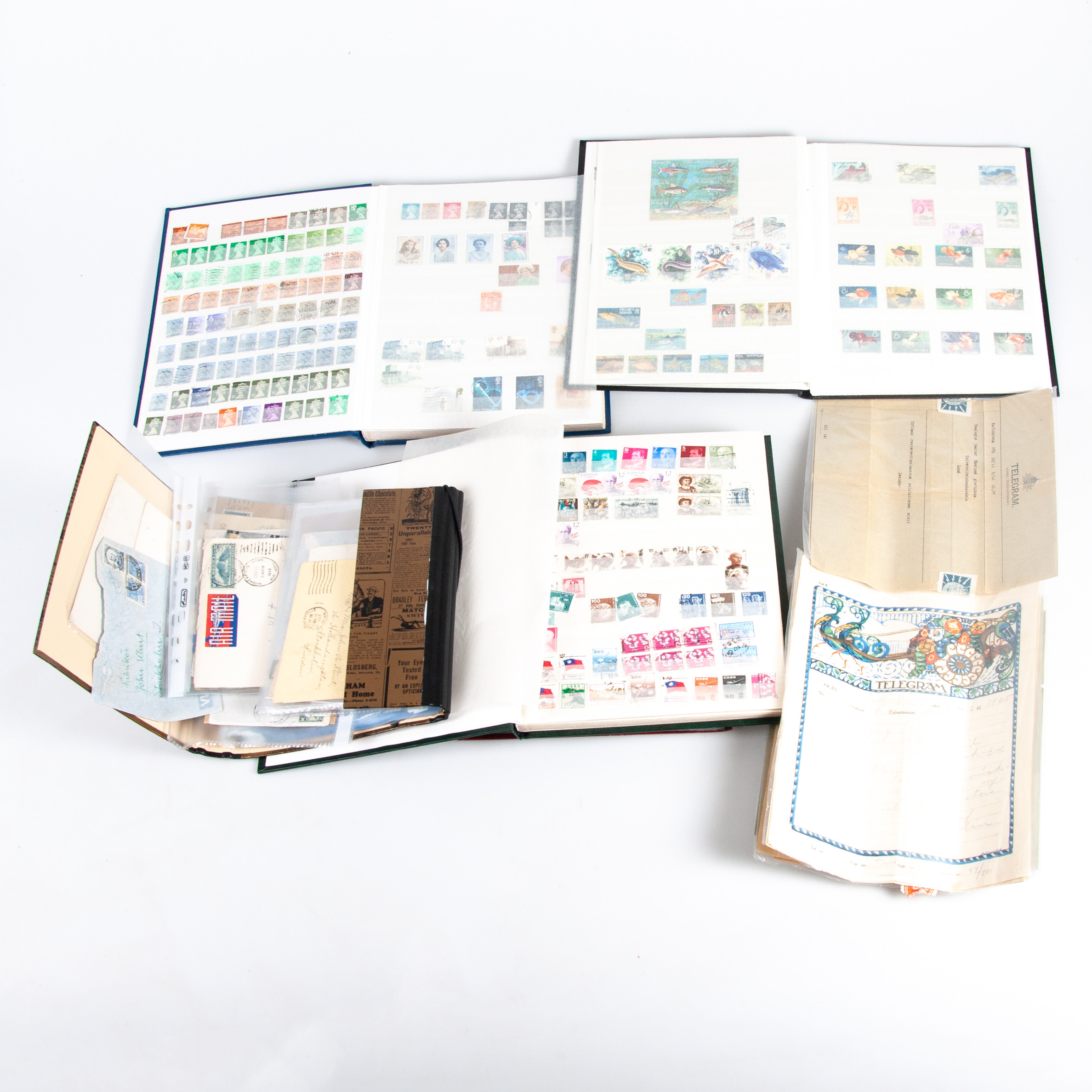 Images for 2877633. STAMPS, LETTERS and TELEGRAMS. 4 albums, letters ...