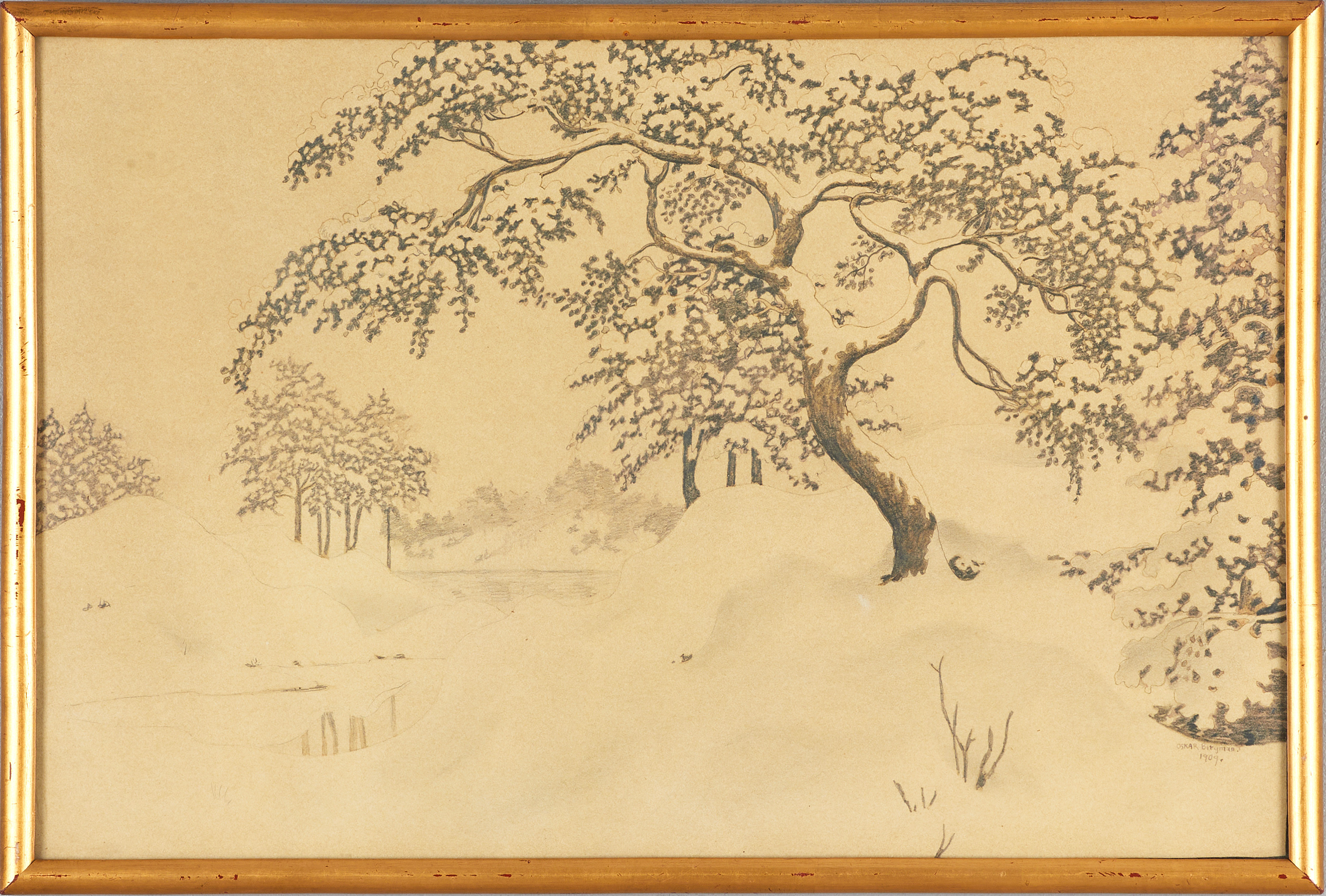 Images for 2879779. OSKAR BERGMAN (1879-1963), "No 3, Pine trees with ...