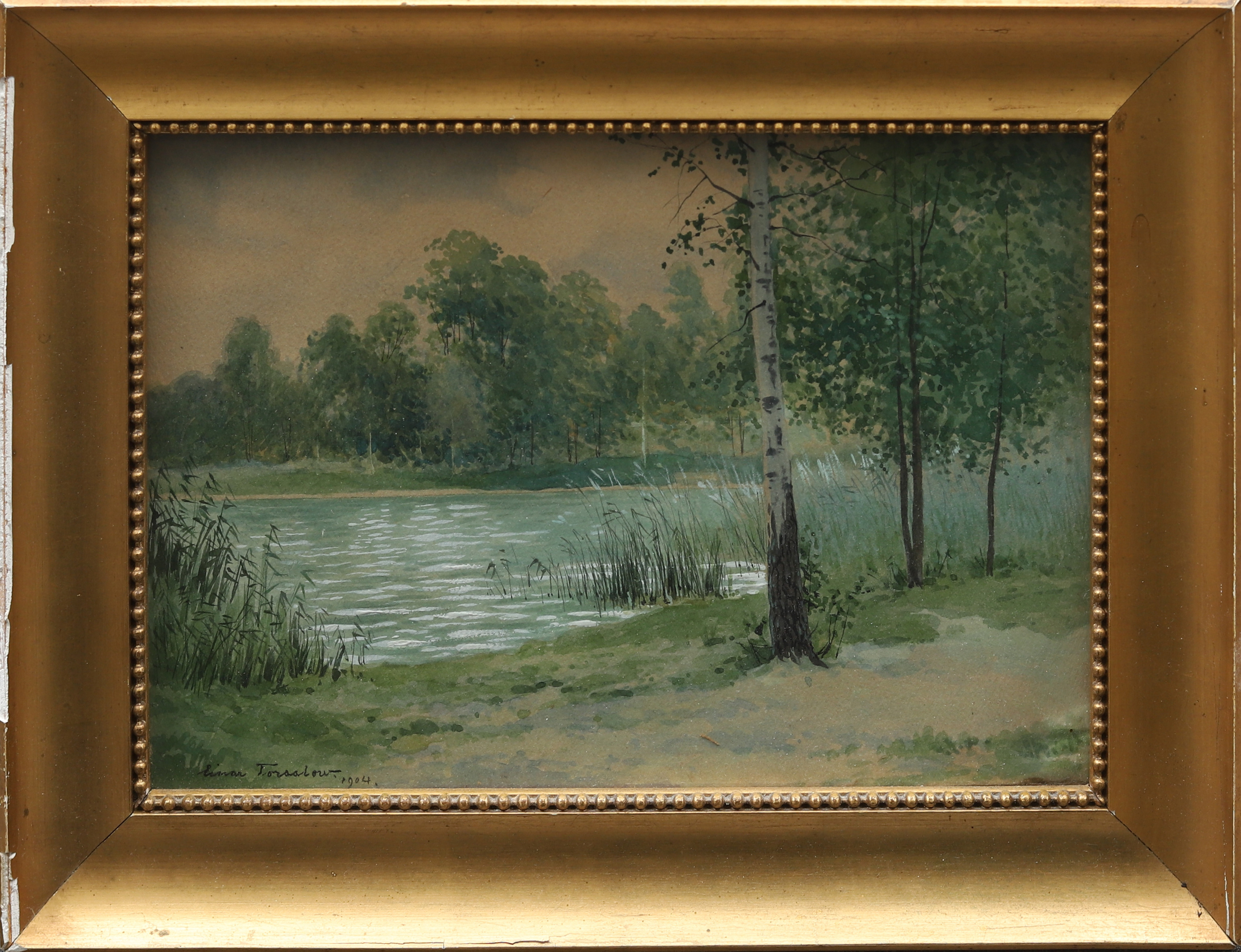 Images for 2882933. EINAR TORRSLOW (1867-1932). Lake motif, watercolour ...