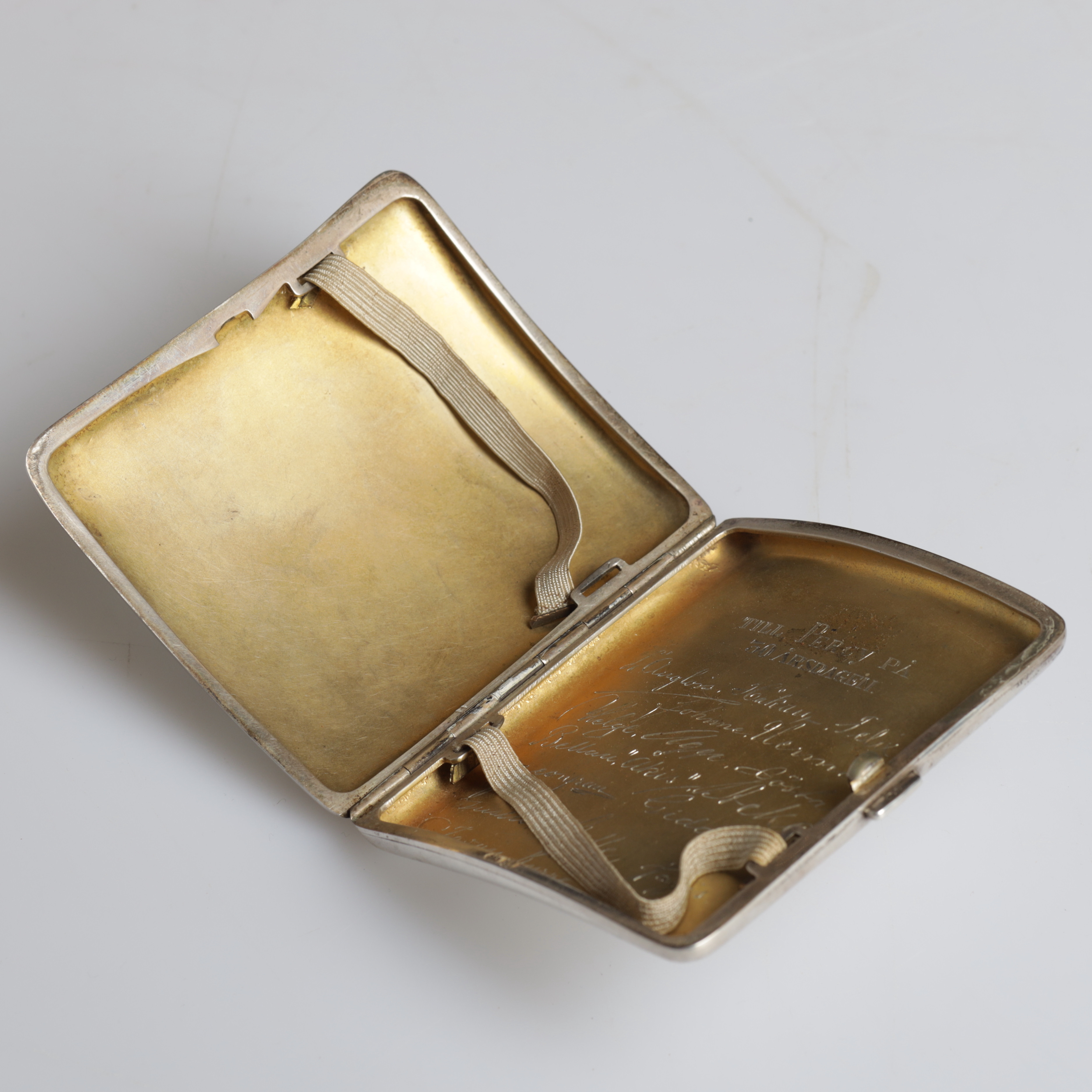 Images for 2882993. CIGARETTE CASE, silver with enamel painting ...