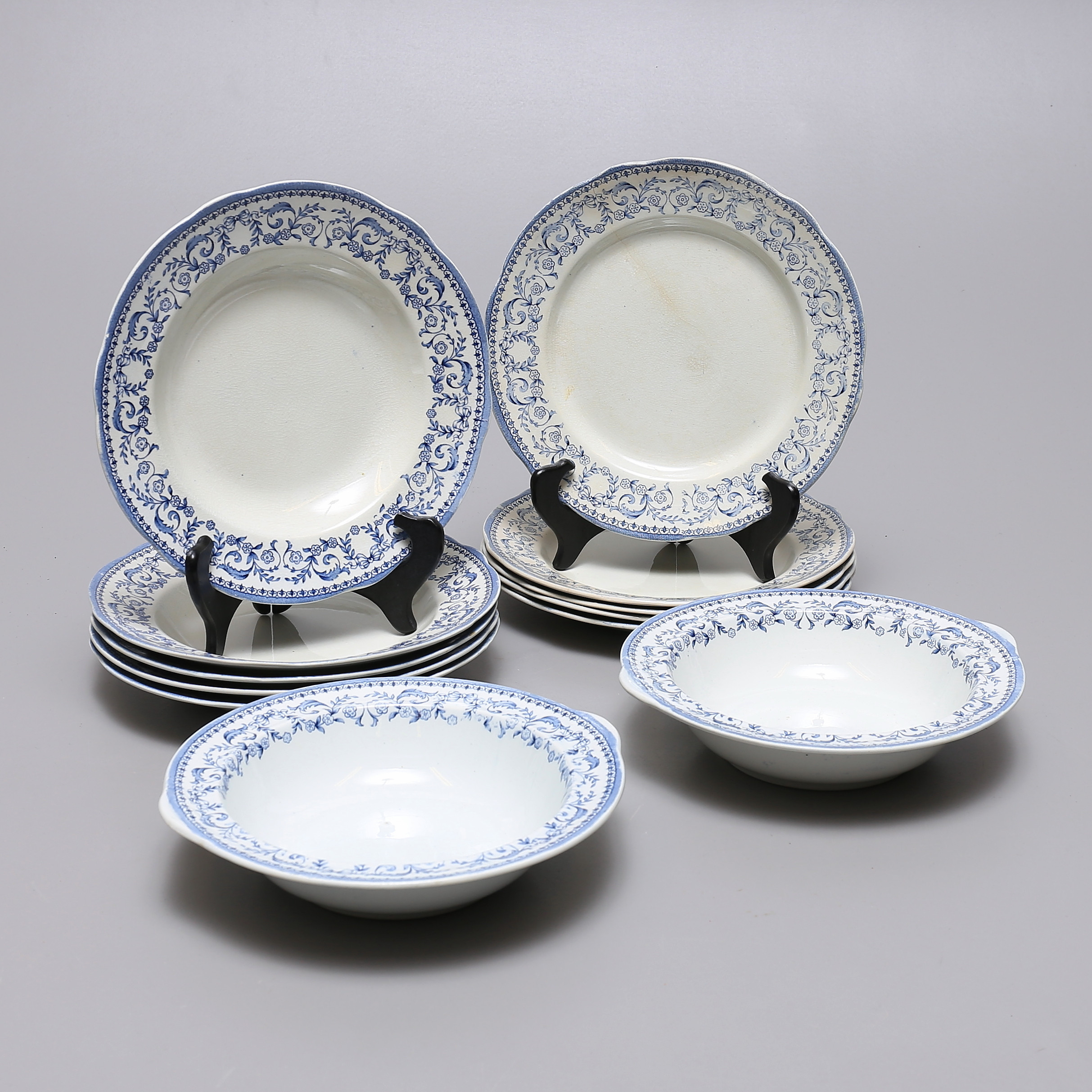 Images for 2883230. TABLEWARE PARTS, 12 pieces, flintware, "Njord ...