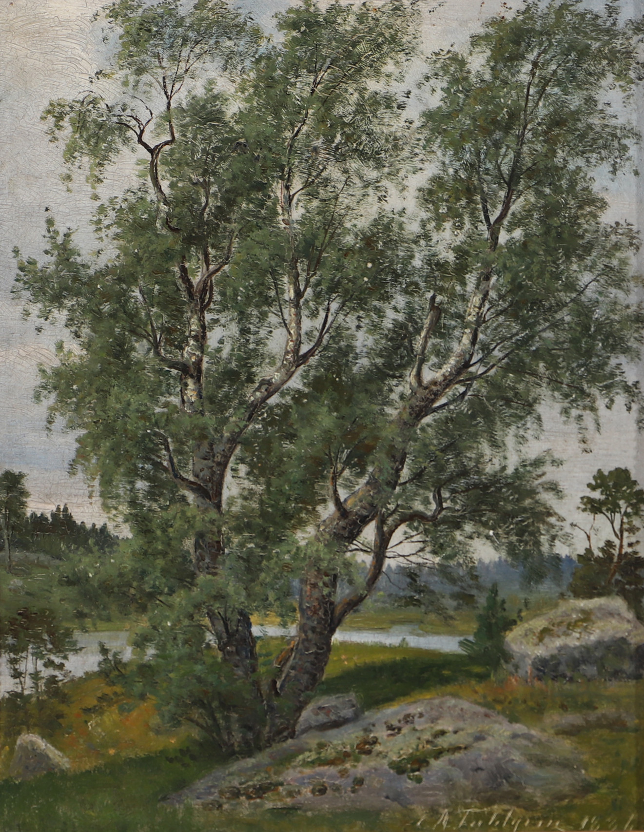 Images for 2883620. CARL AUGUST FAHLGREN. "Birch at Hammarö", oil on ...