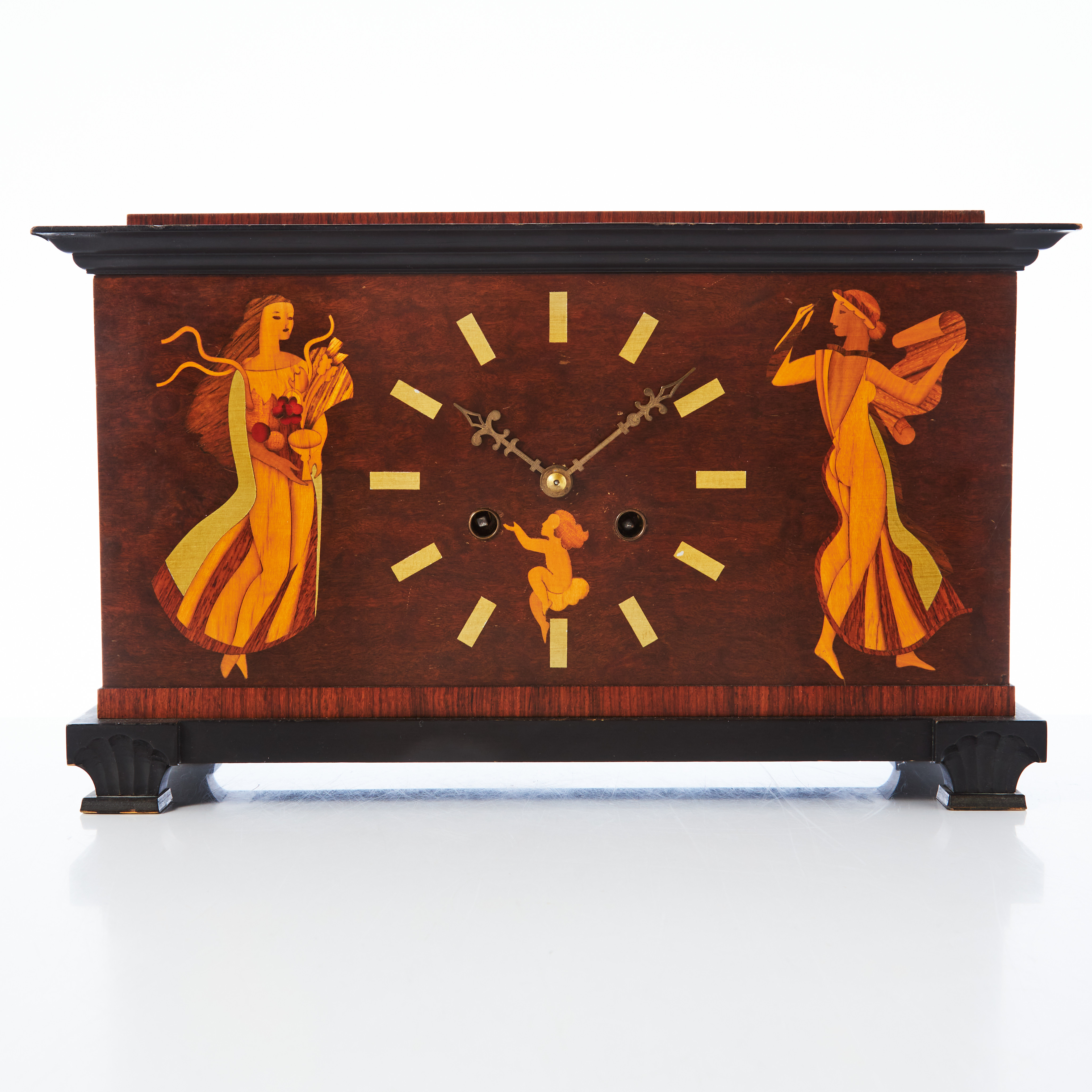 Images for 2884386. GERHARD MALMBERG, table clock, "Eos and Diana ...