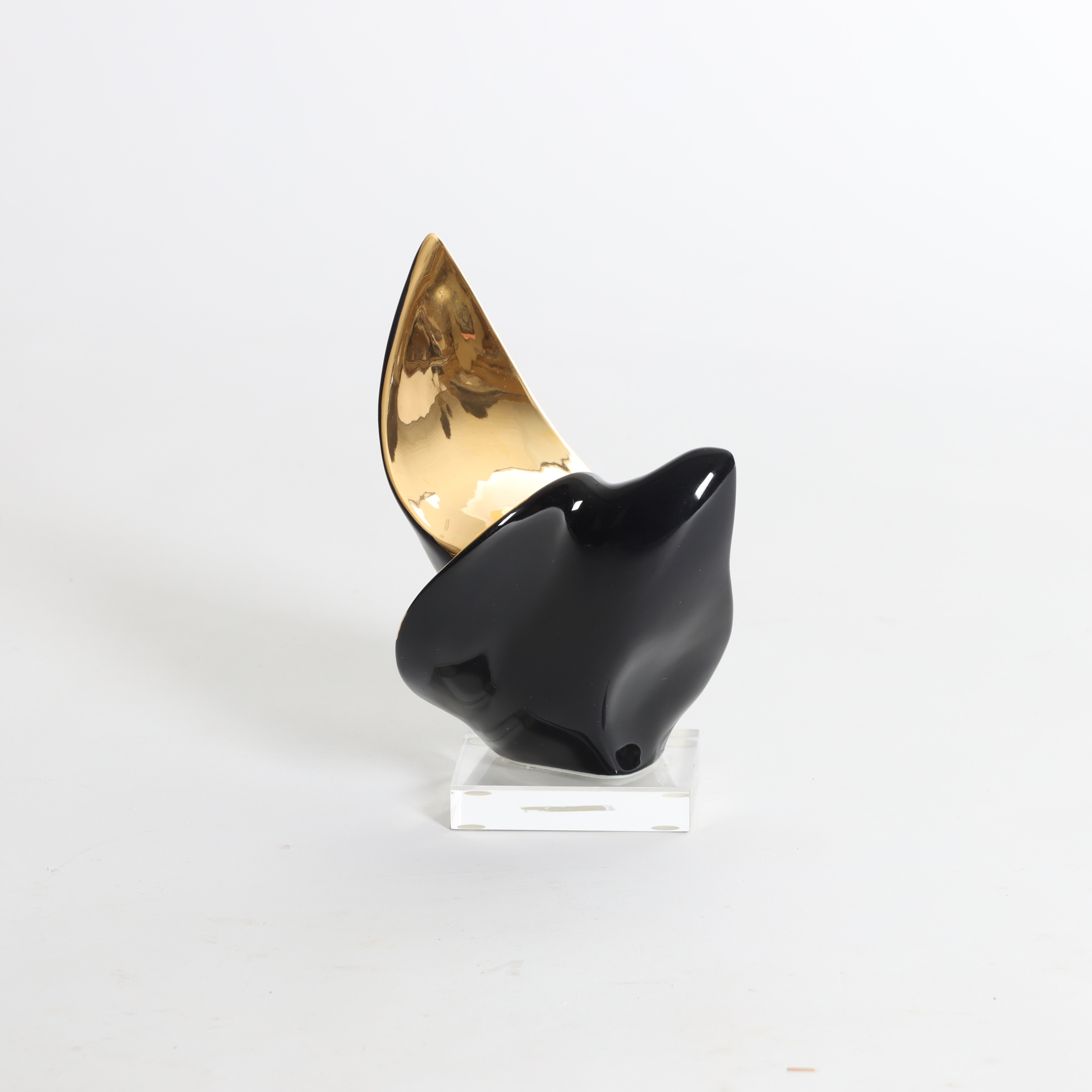 Images for 2885550. SCULPTURES, 2 pcs, porcelain with gold and platinum ...