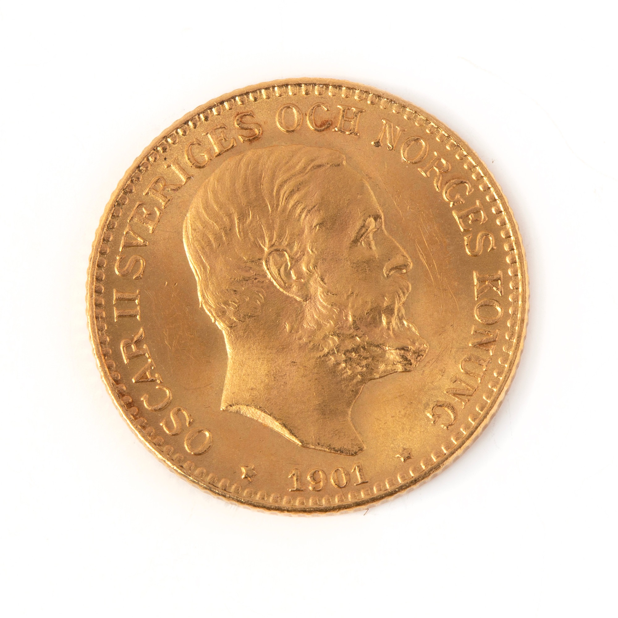 Images for 2886209. COIN, 21.6K gold, SEK 10, Oscar II King of Sweden ...