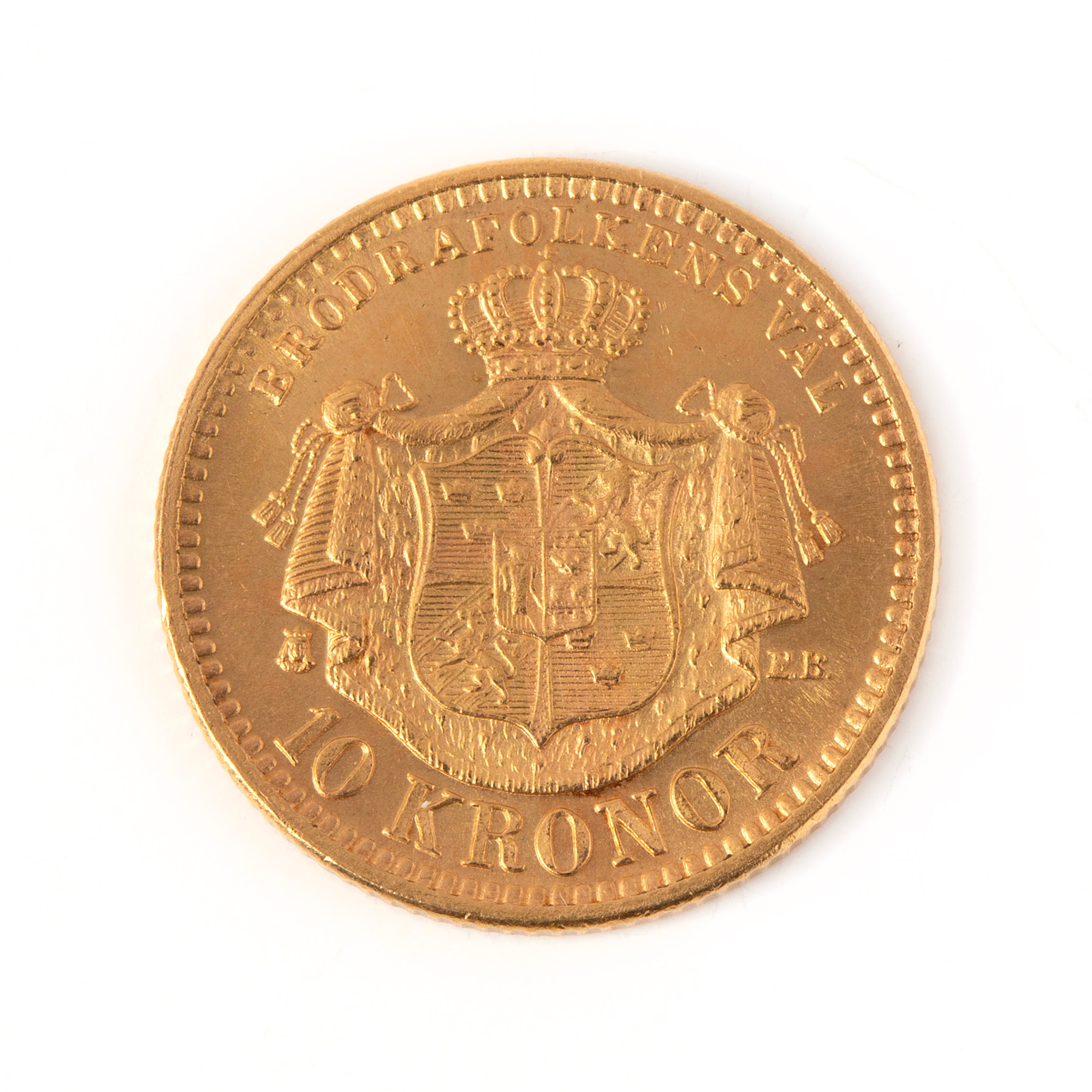 Images for 2886209. COIN, 21.6K gold, SEK 10, Oscar II King of Sweden ...