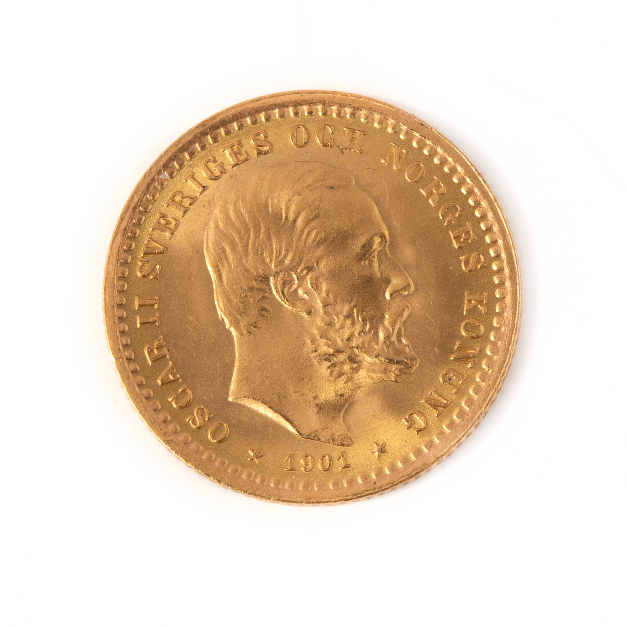 Images for 2886484. COIN, 21.6K gold, SEK 5, Oscar II King of Sweden ...
