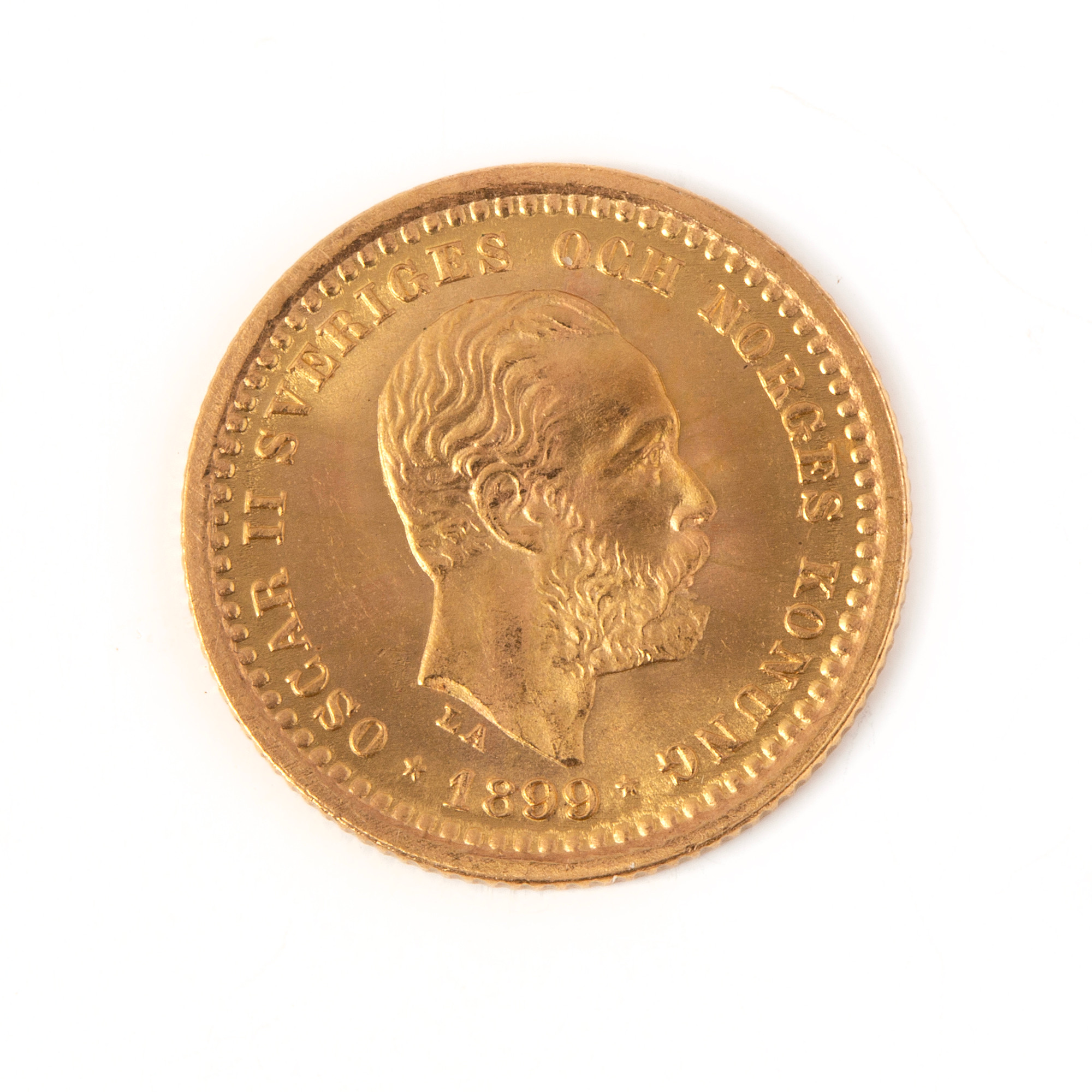 Images for 2886497. COIN, 21.6K gold, SEK 5, Oscar II King of Sweden ...