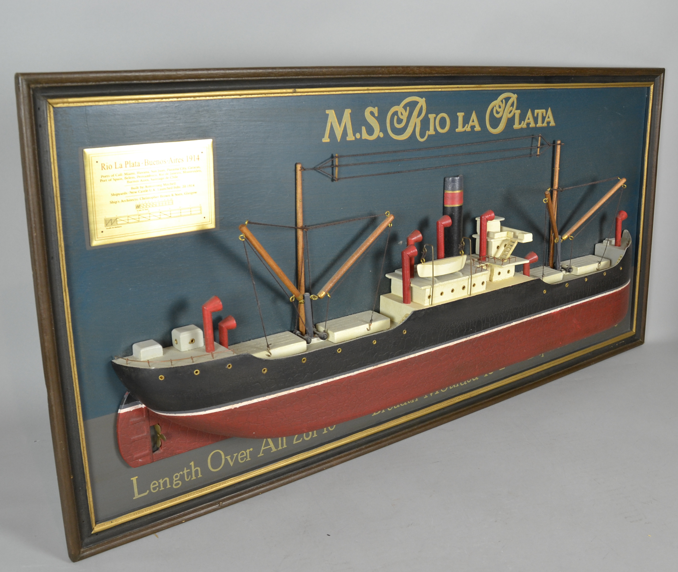 Images for 289826. MS RIO LA PLATA. Half ship wall decoration. - Auctionet