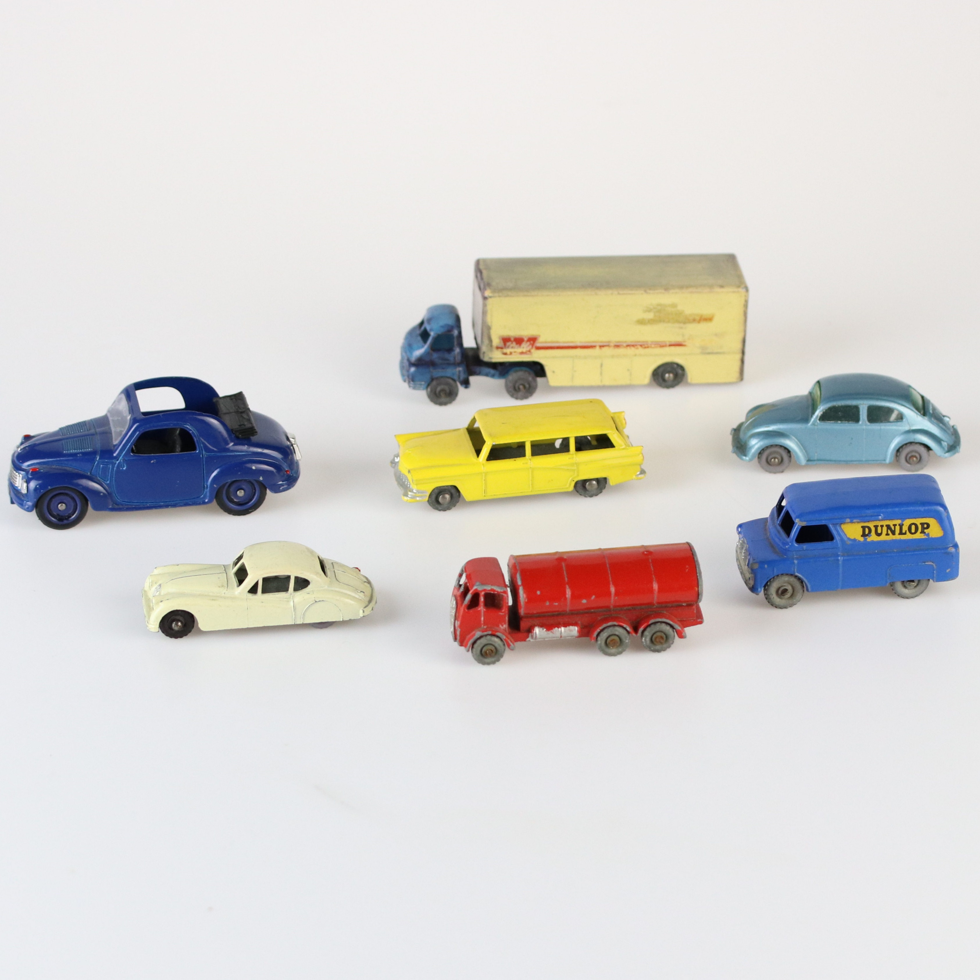 LEKSAKSBILAR, 7 st. metall, Lesney, Matchbox, England. Leksaker ...