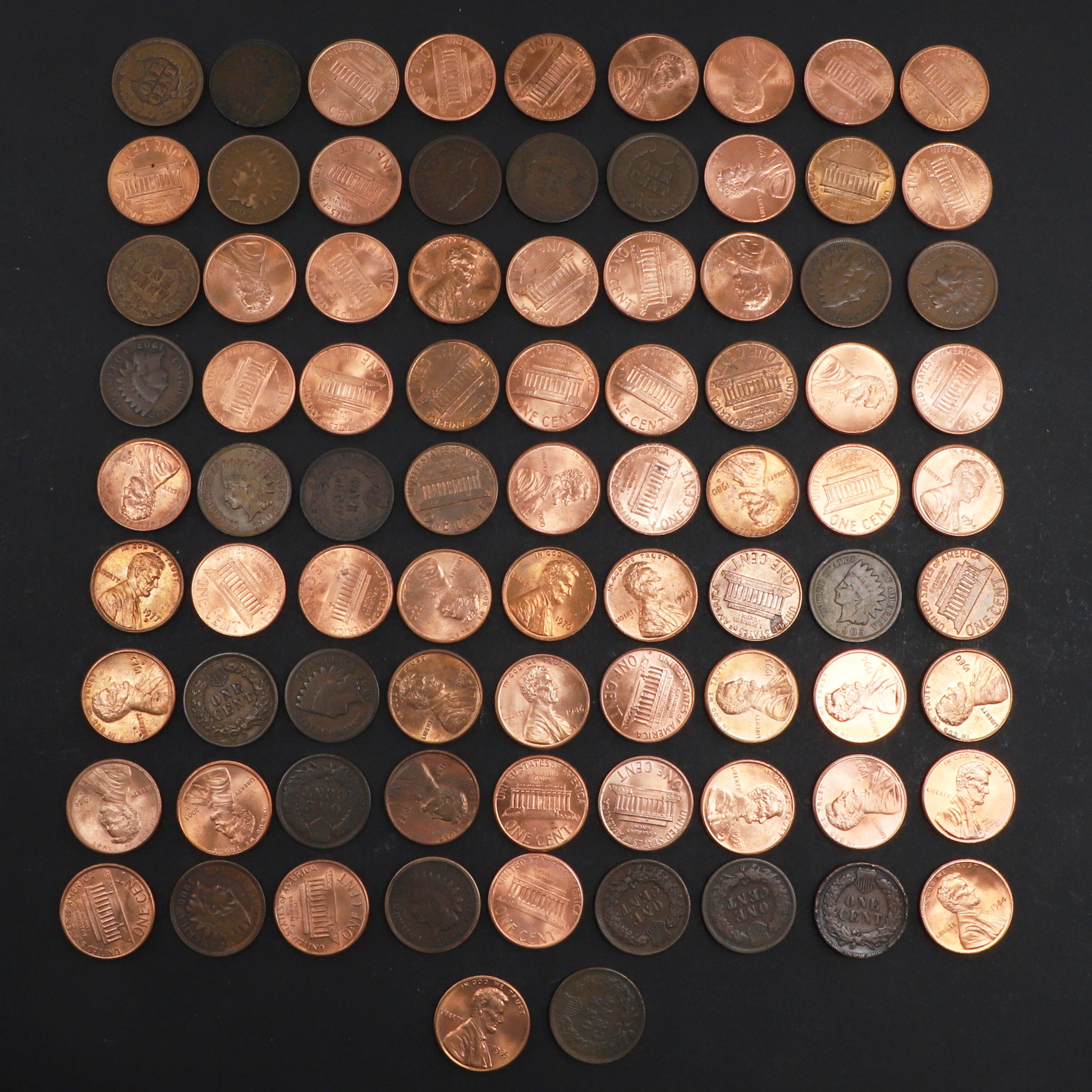 Images for 2904468. A PARTIAL DATE RUN OF AMERICAN ONE CENT COINS, 1890 ...
