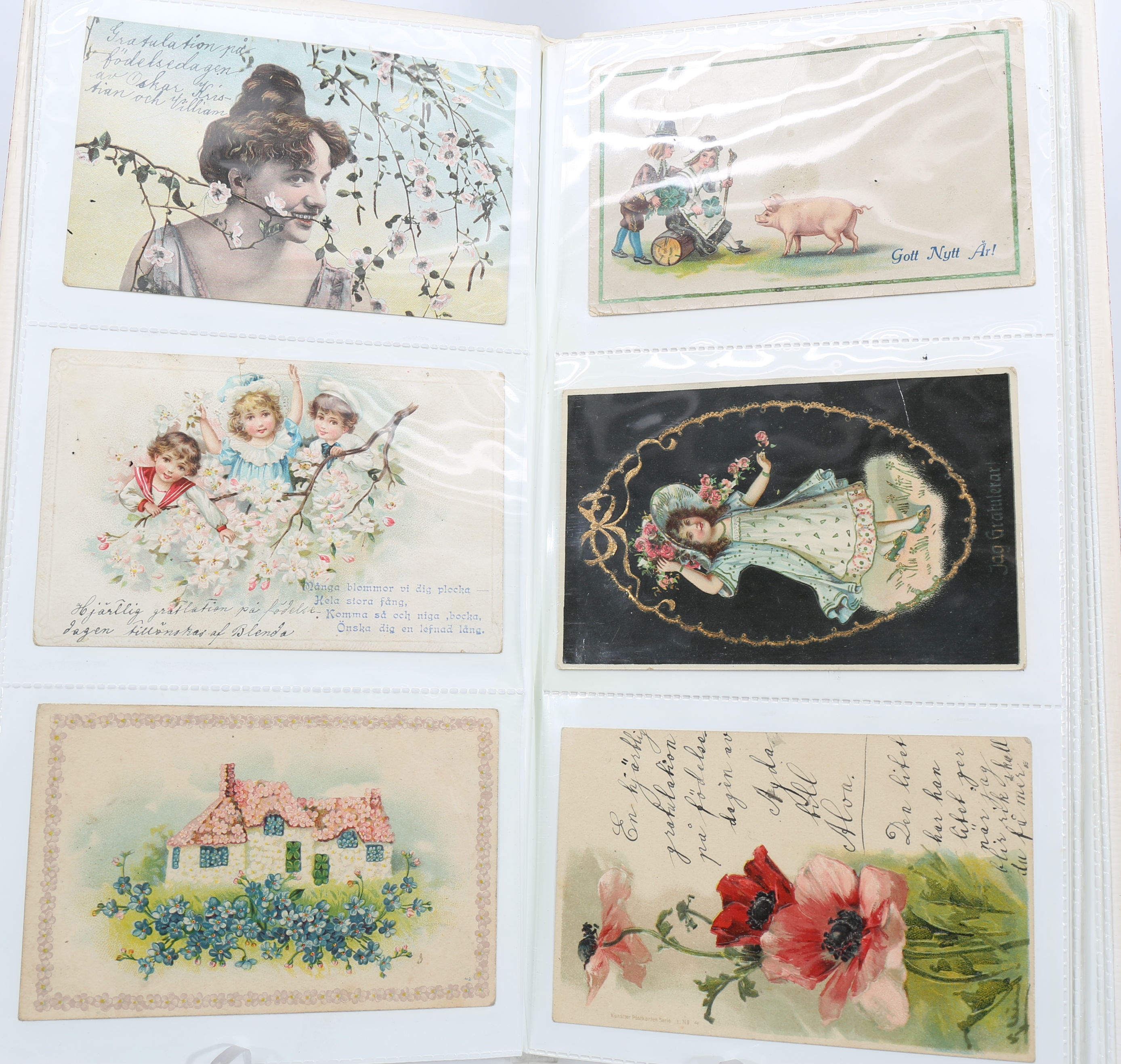 Images for 290493. POSTCARDS, 4 albums, approximately 240 pieces, turn ...