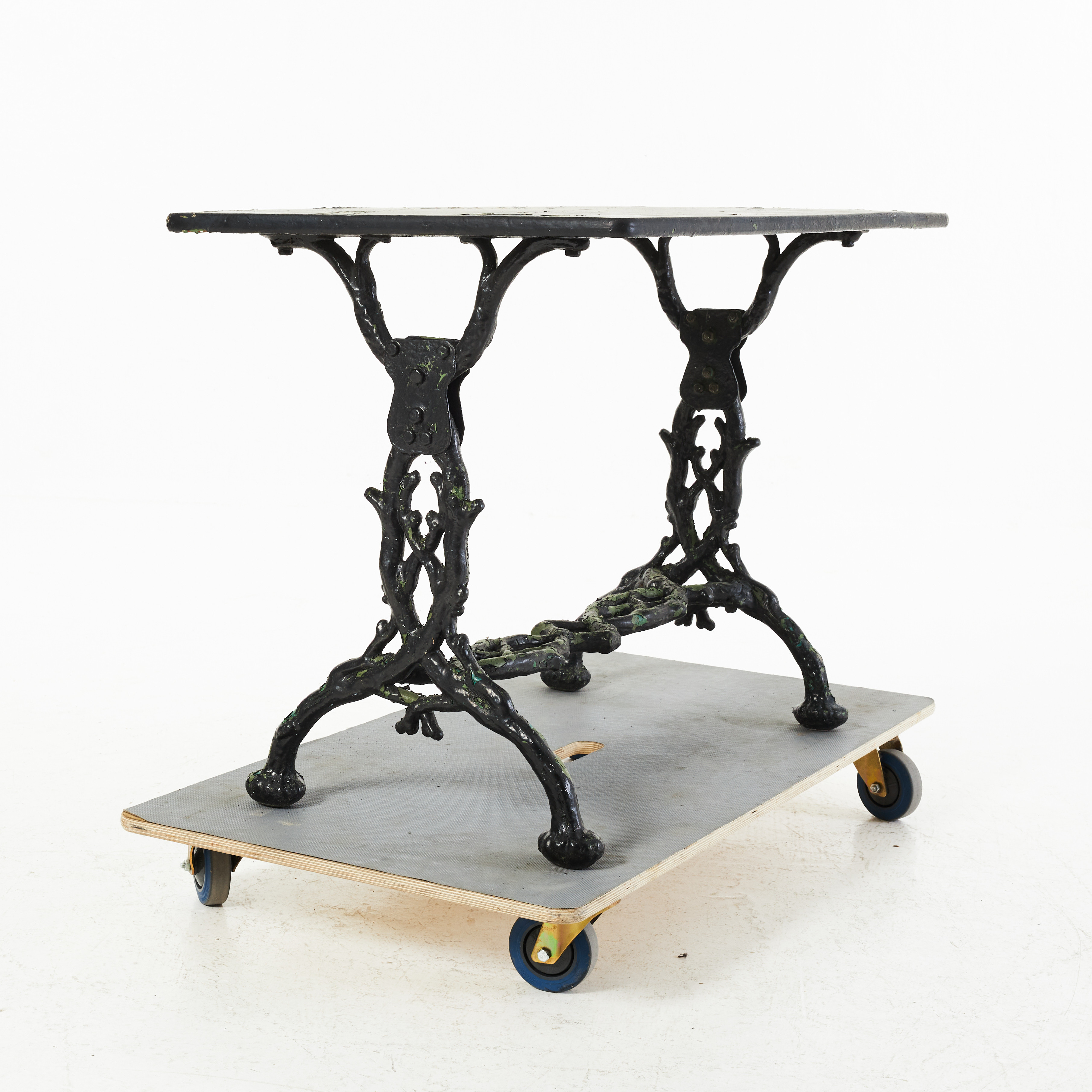 Images for 2906753. GARDEN TABLE, early 20th century, painted cast iron ...