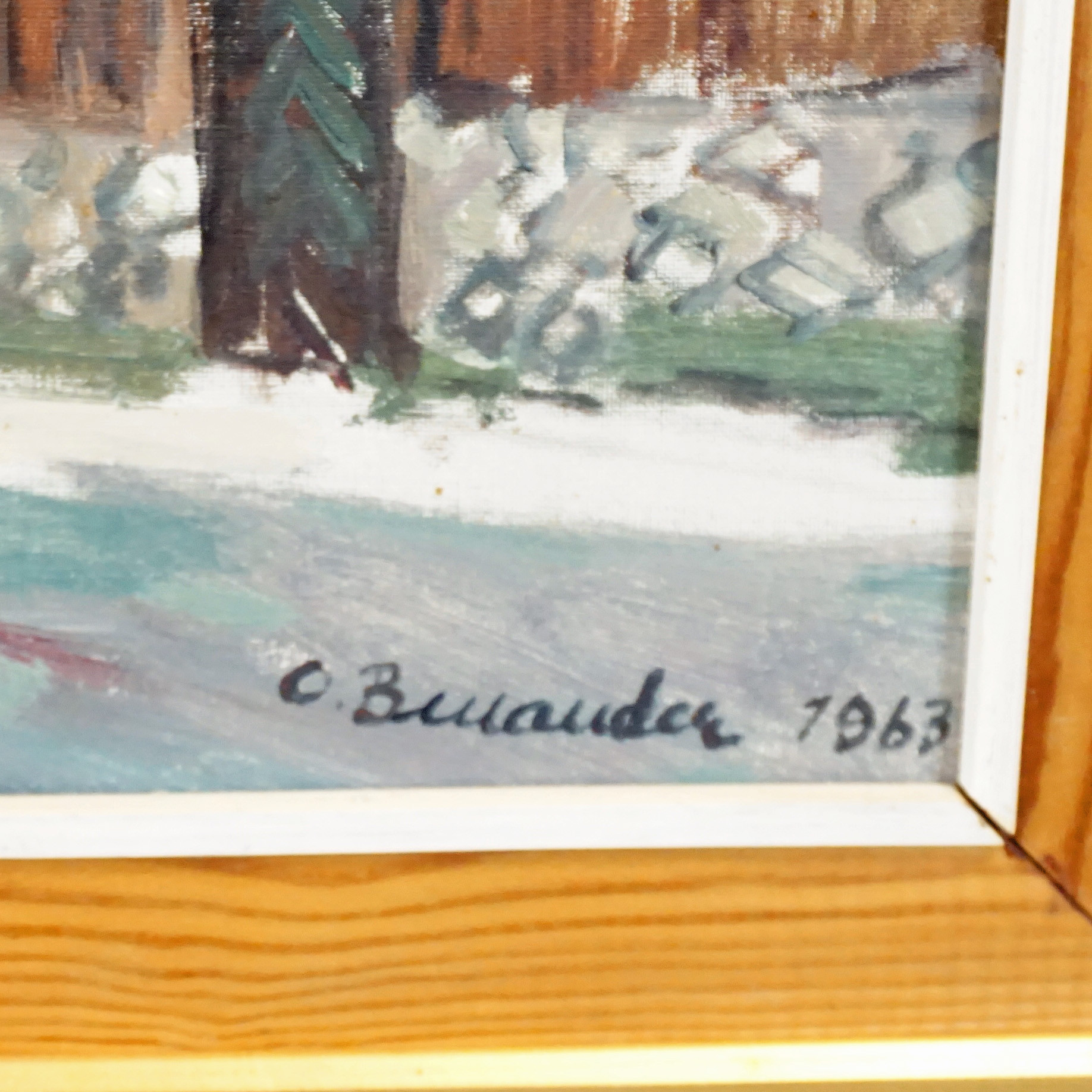 Images for 2910929. OLOF BENANDER, oil on canvas. "Stigbergsgatan with ...